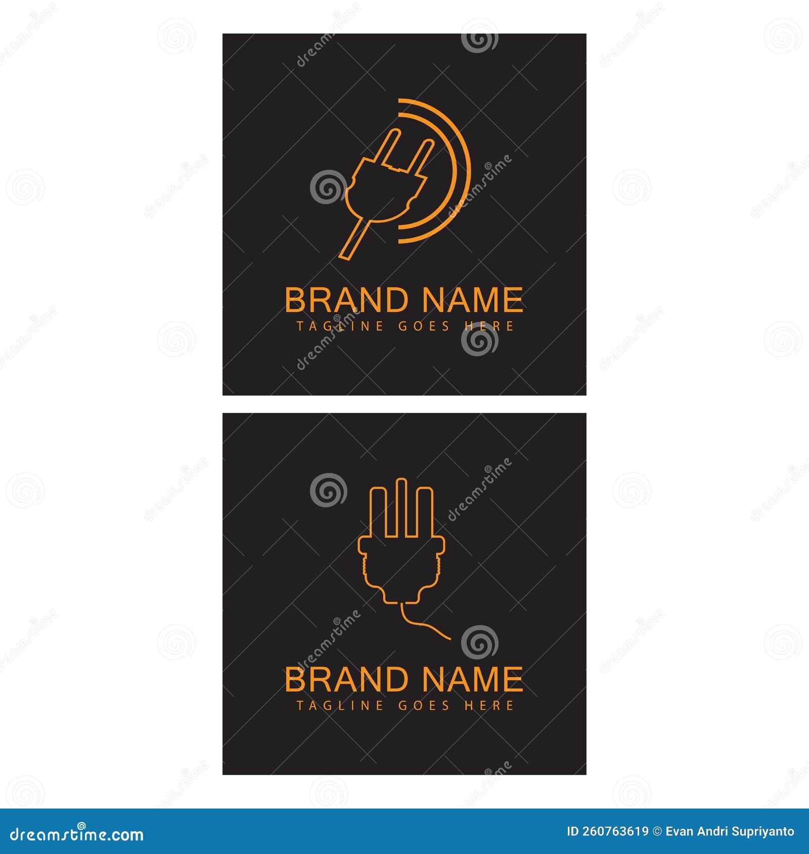 Electrical Plugin Icon Logo Vector Flat Design Stock Vector ...
