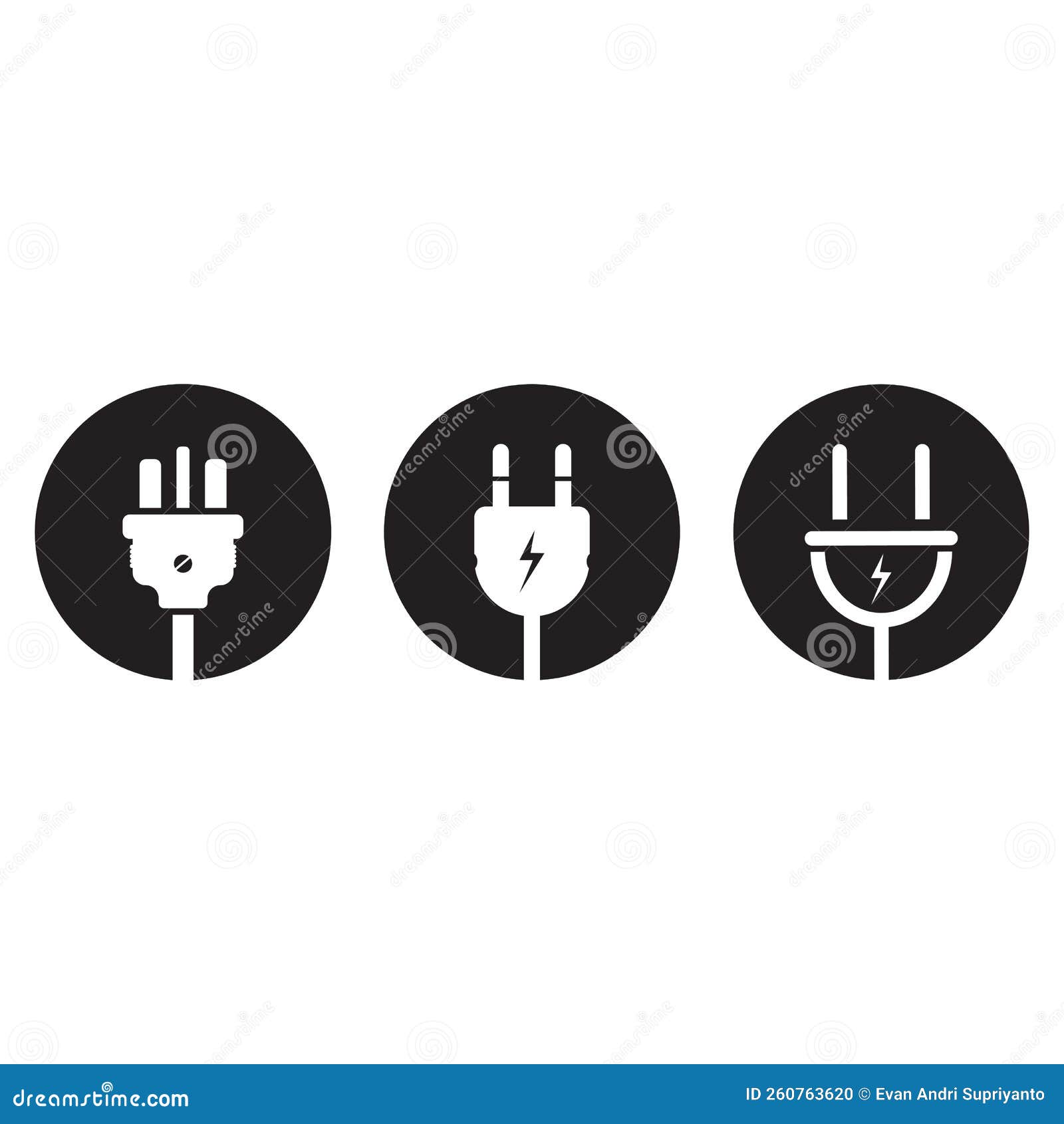 Electrical Plugin Icon Logo Vector Flat Design Stock Vector - Illustration of electrical ...