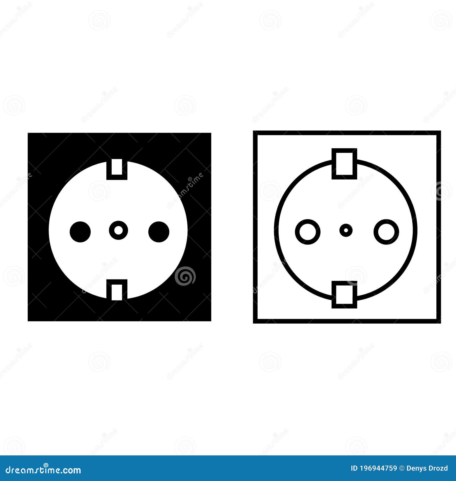 Electrical Plugin Icon Vector Set. Adapter Illustration Sign Collection ...