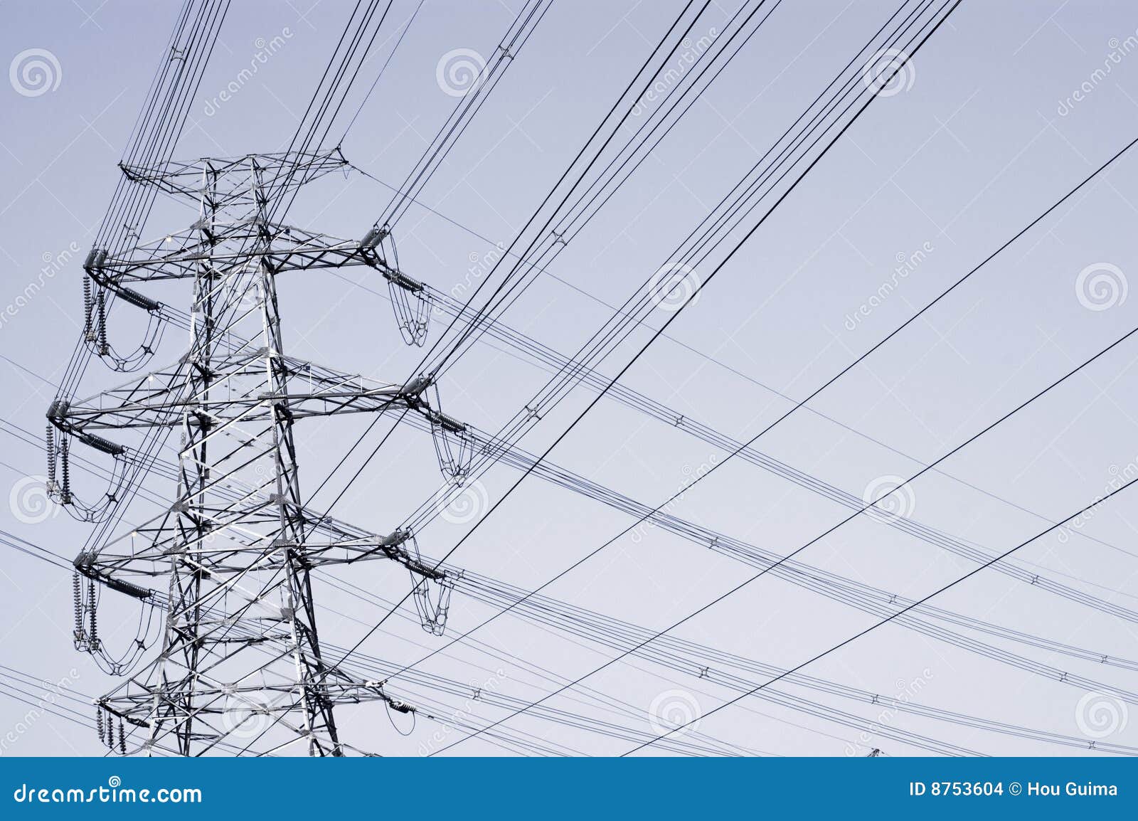 Electrical pole stock photo. Image of lead, current, blue - 8753604
