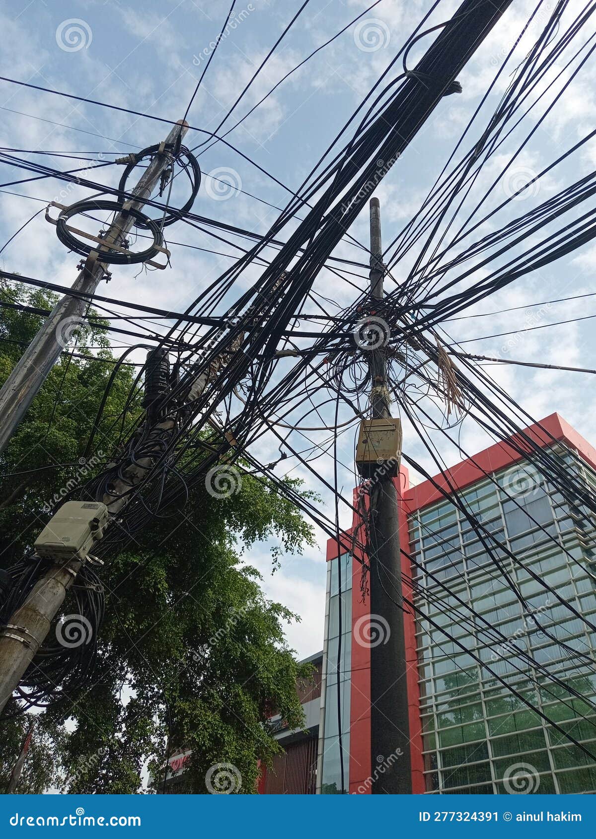 Electrical Poles and Messy Cables are Dangerous when Friction Occurs ...