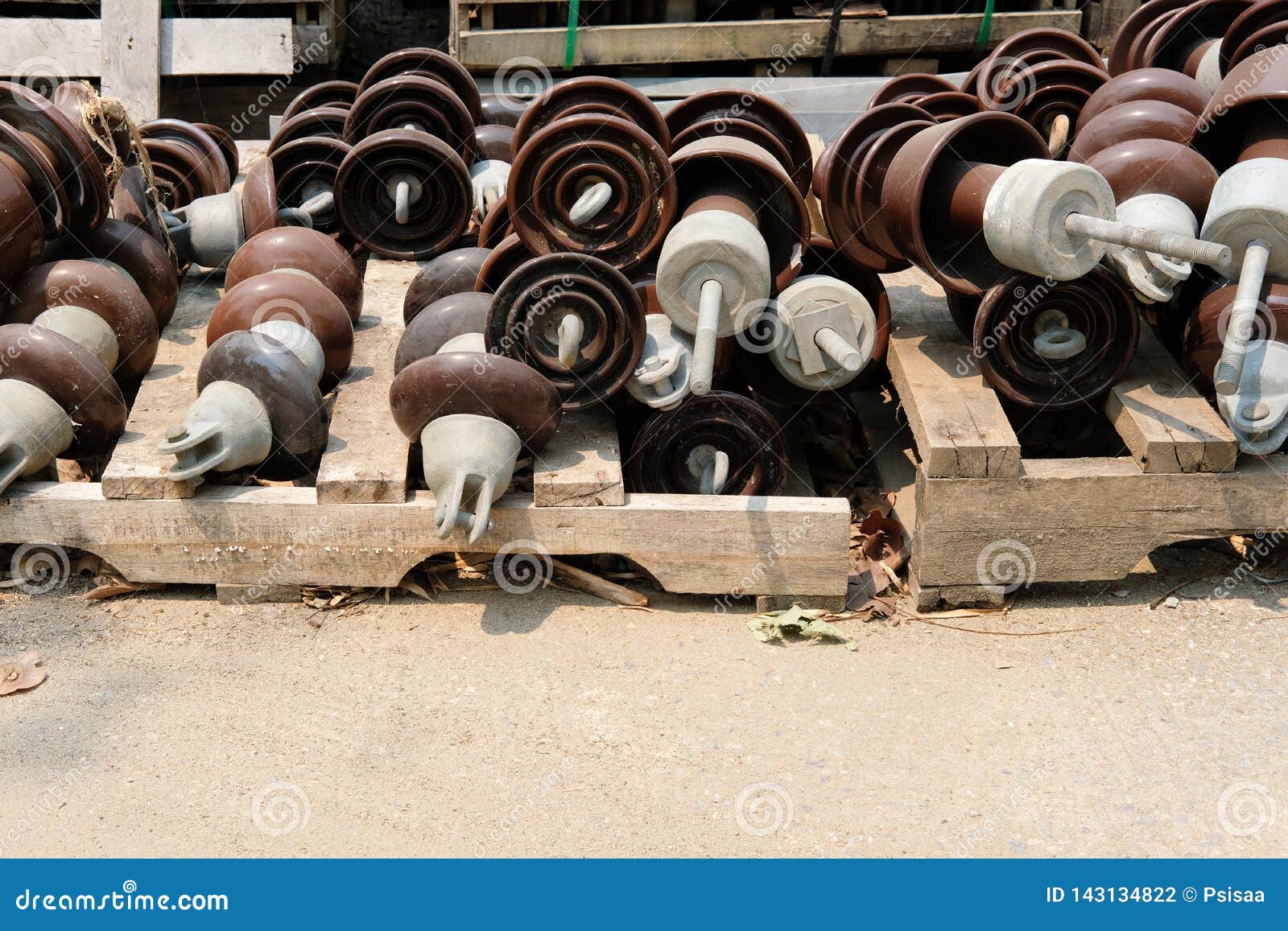 Electrical Post. High Voltage Electric Equipment Stock Photo - Image of ...