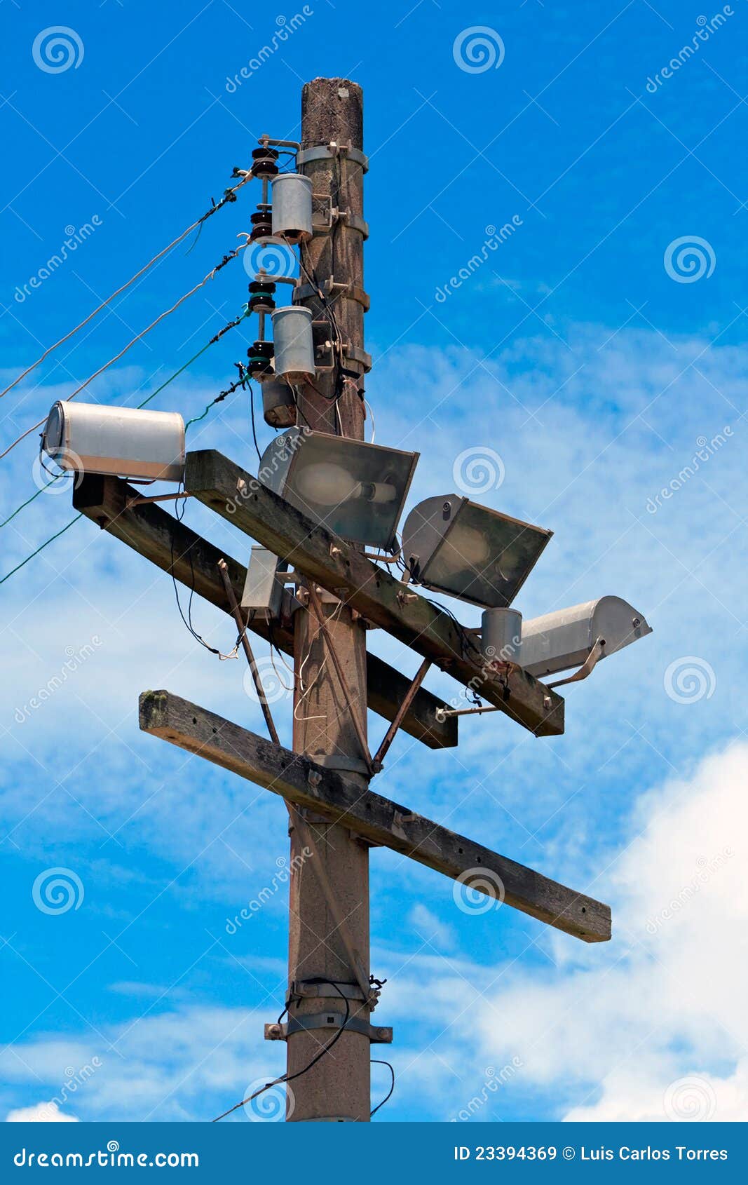 Electrical posts stock image. Image of posts, powered - 23394369