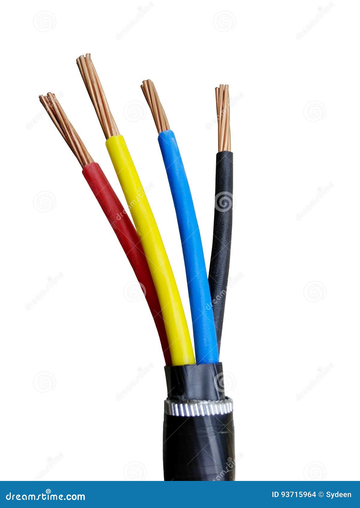 Electrical power cable stock photo. Image of blue, technology - 93715964