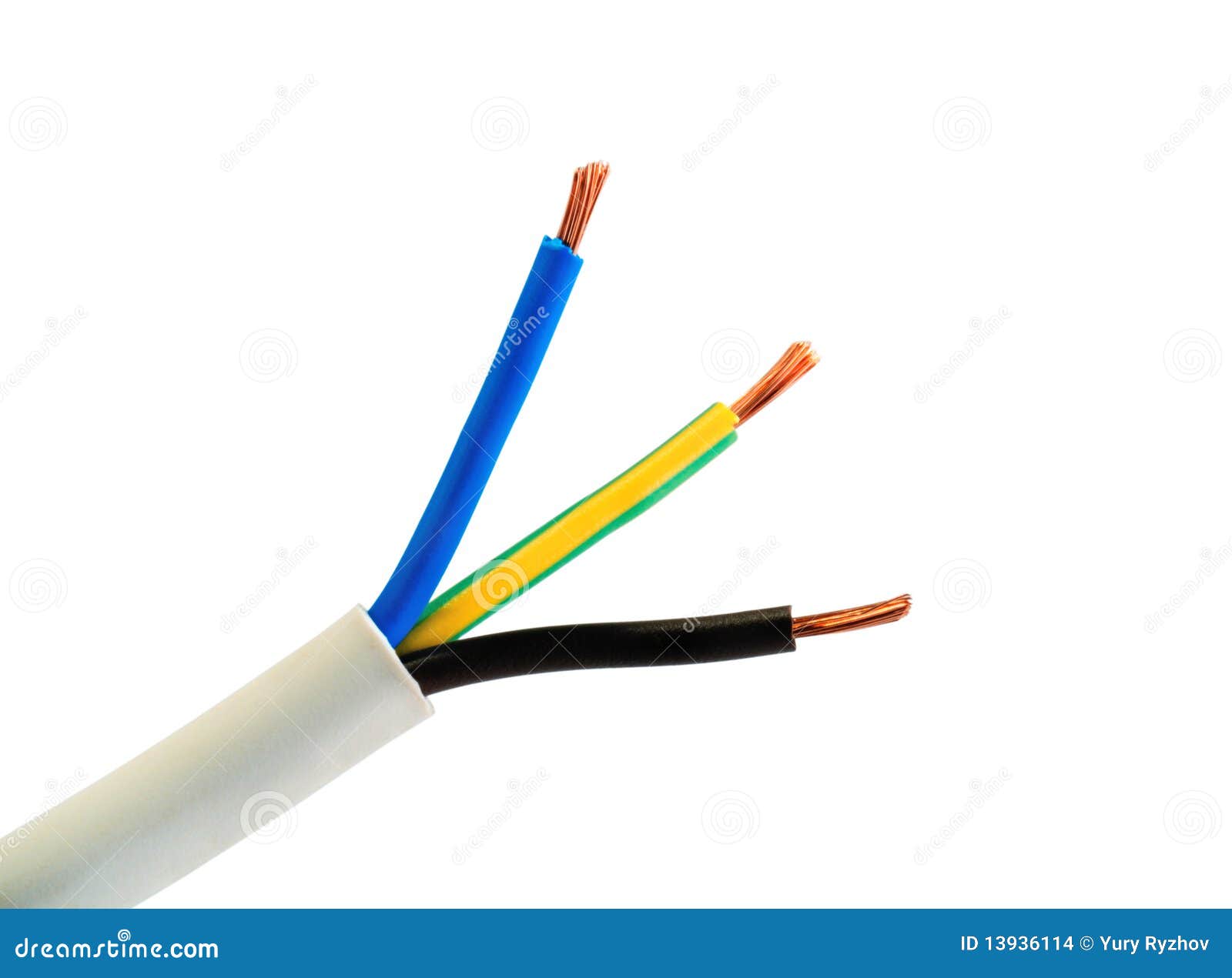 Electrical Power Cable Wires Stock Photo - Image of isolated, equipment ...