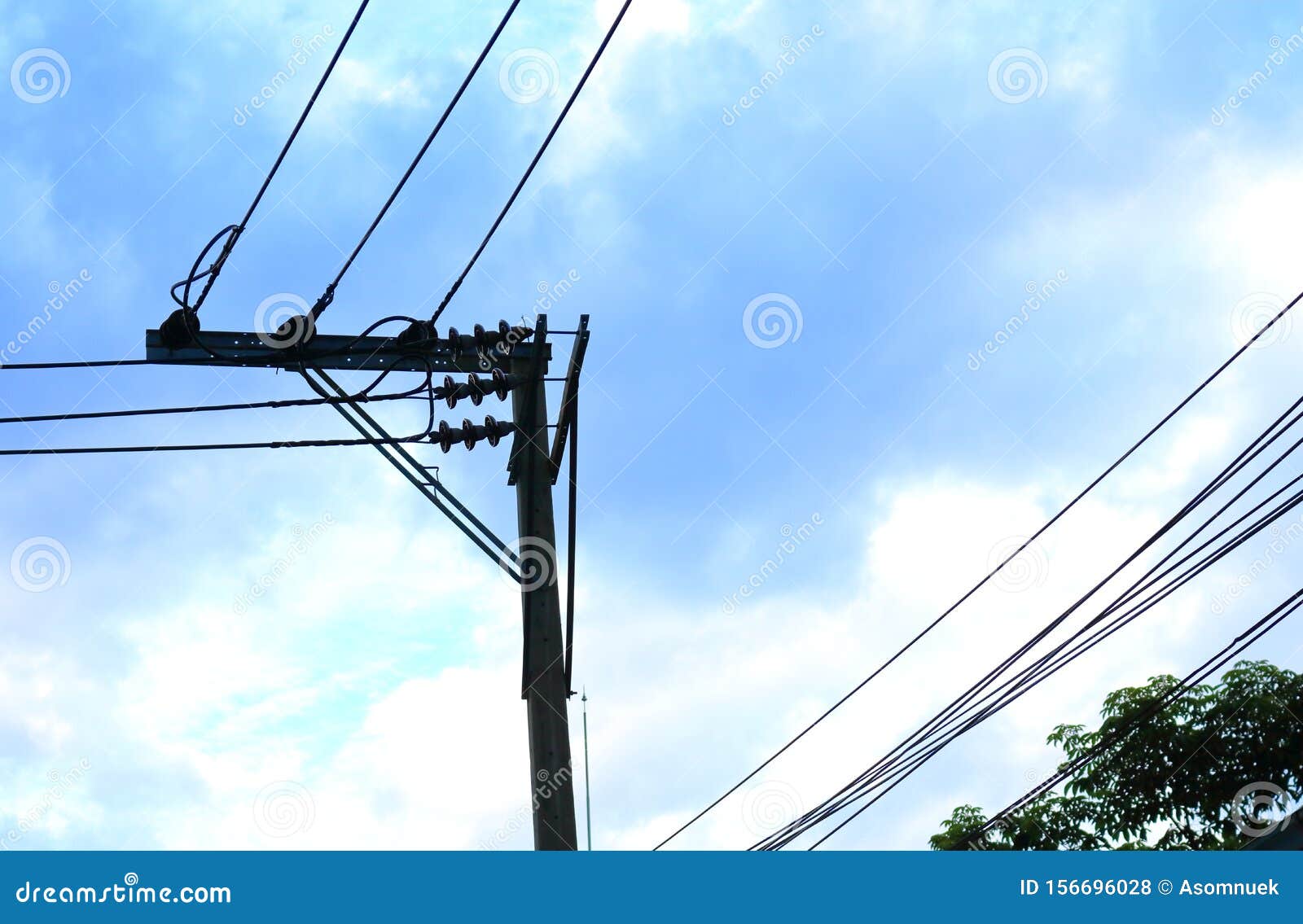 Electrical Power Distribution Stock Photo - Image of cable ...