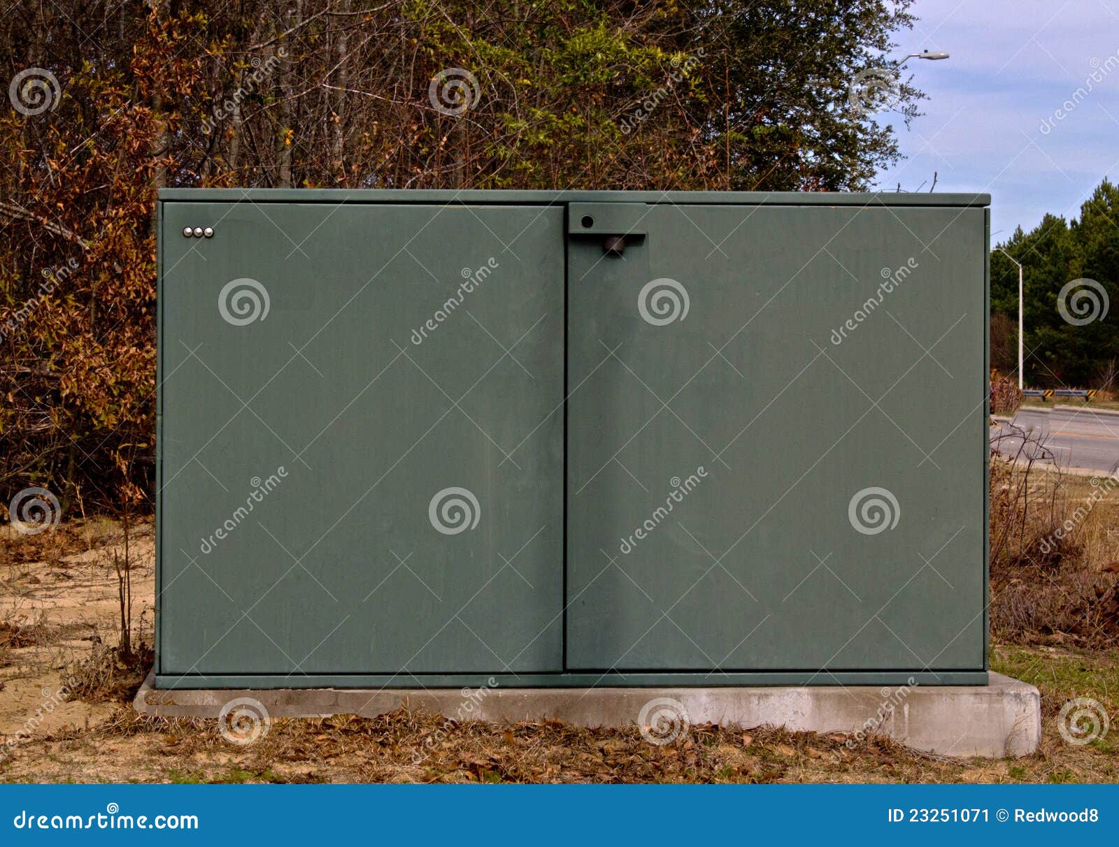 Power Distribution Wiring Switchboard Panel Outdoor Unit, Grey Box ...