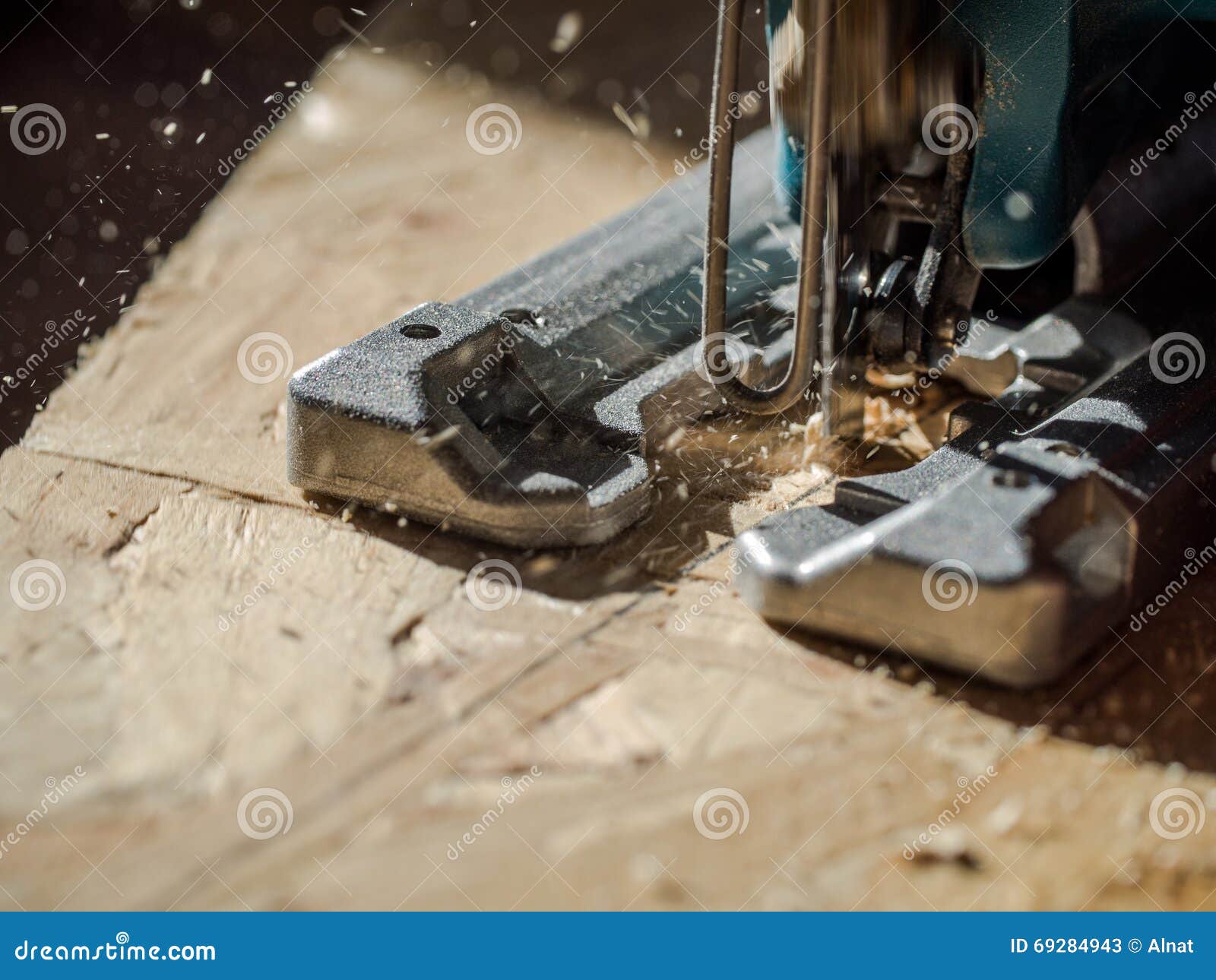 Electrical power jigsaw stock image. Image of carpentry - 69284943