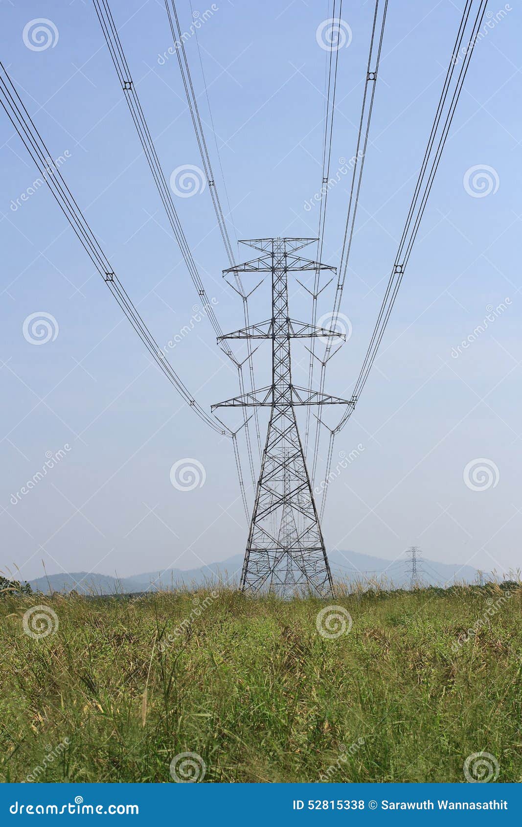 Electrical power line stock photo. Image of electric - 52815338