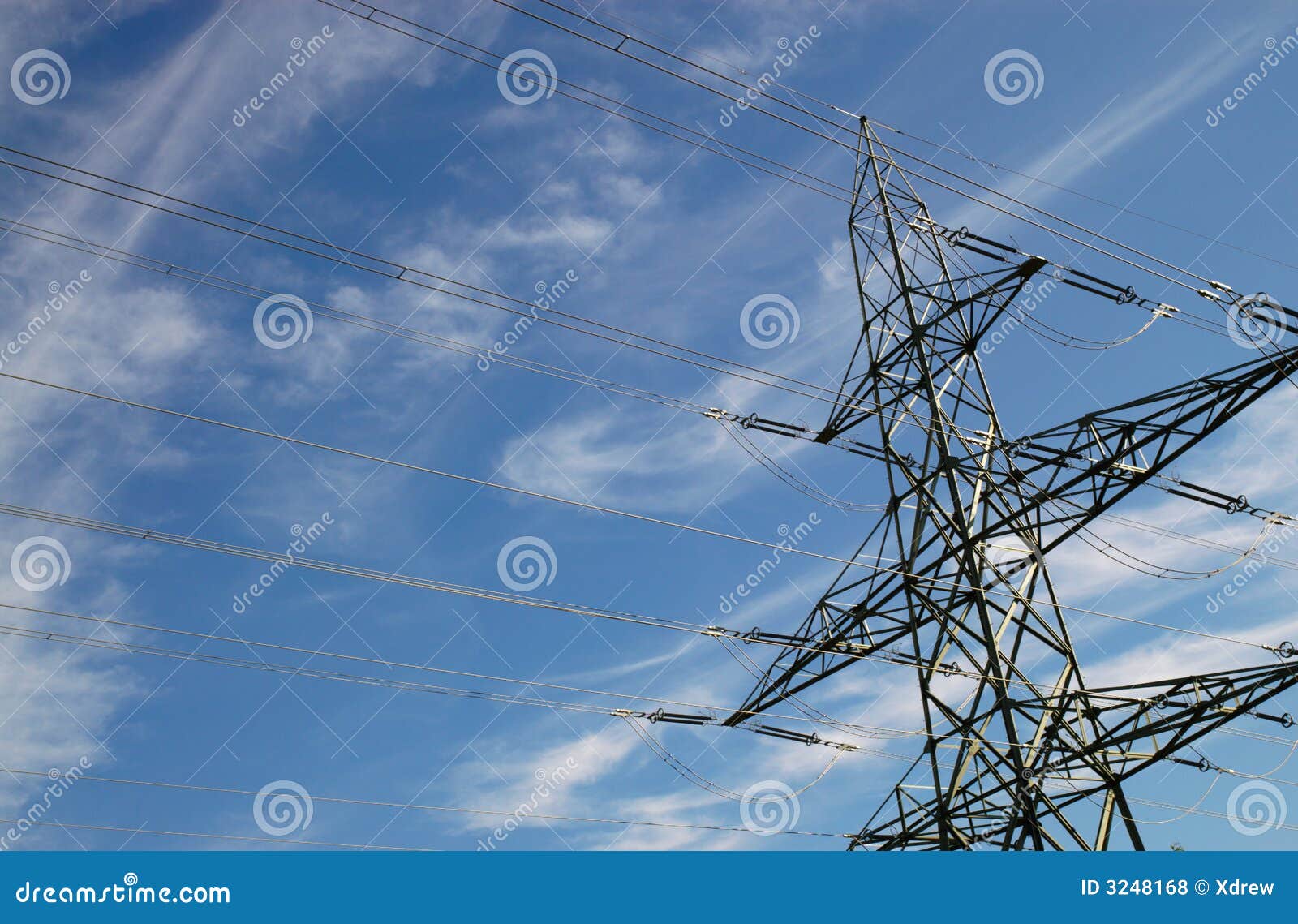 Electrical power lines stock photo. Image of electrical - 3248168