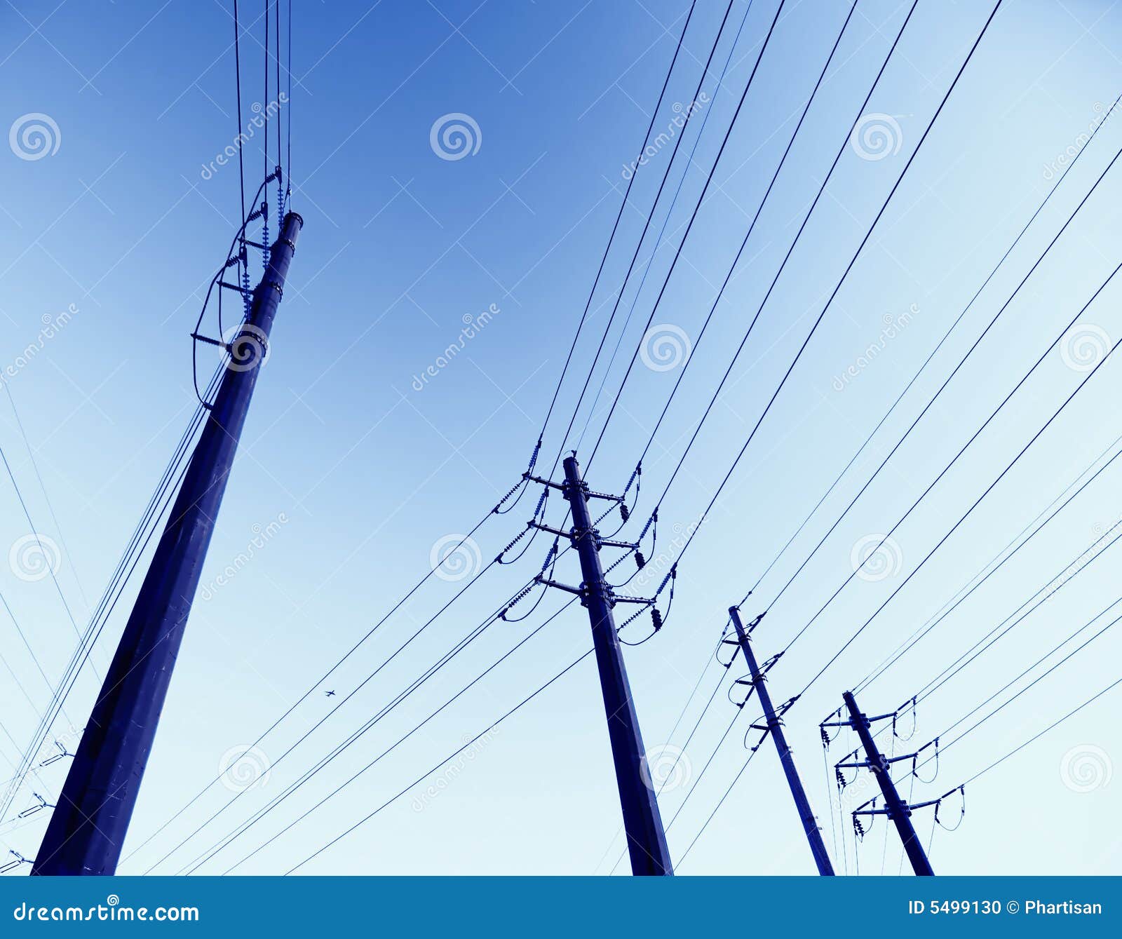 Electrical Power Lines Picture. Image: 5499130