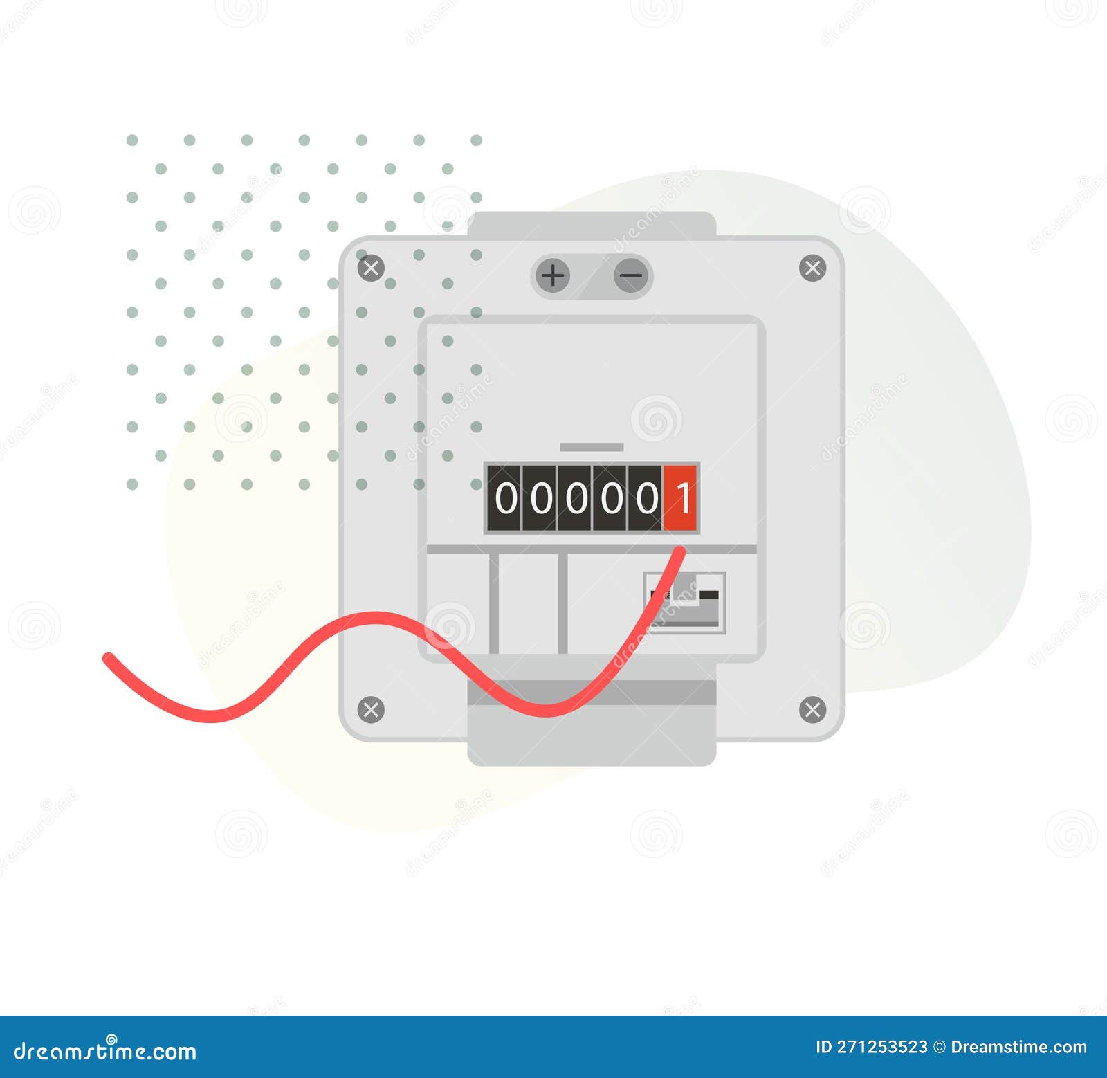 Electrical Power Meter - Stock Illustration Stock Illustration ...