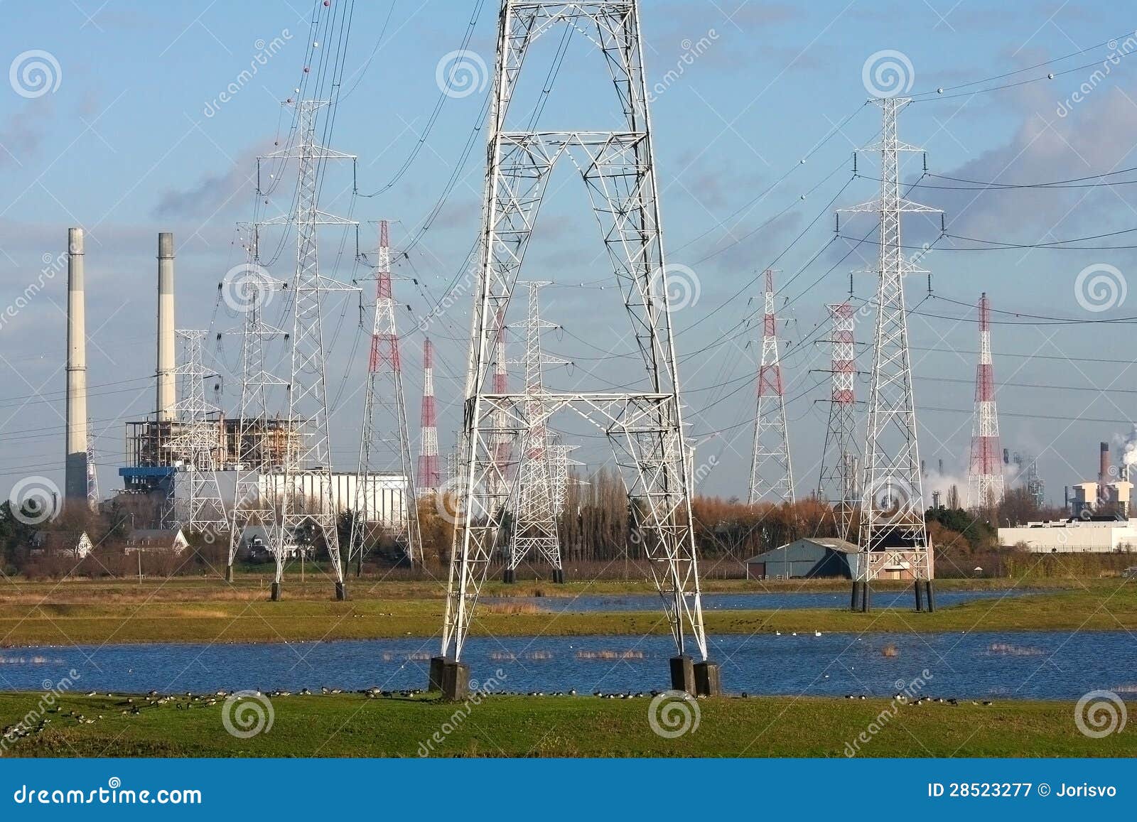 Electrical power plant stock image. Image of generation - 28523277