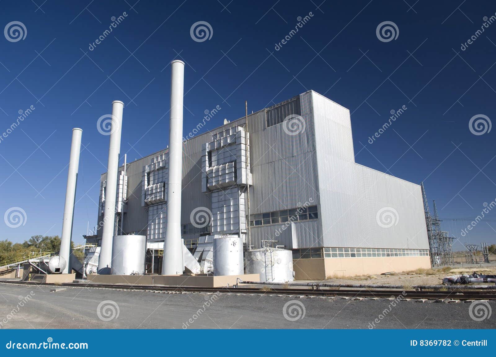 Electrical Power Plant stock photo. Image of outdated - 8369782