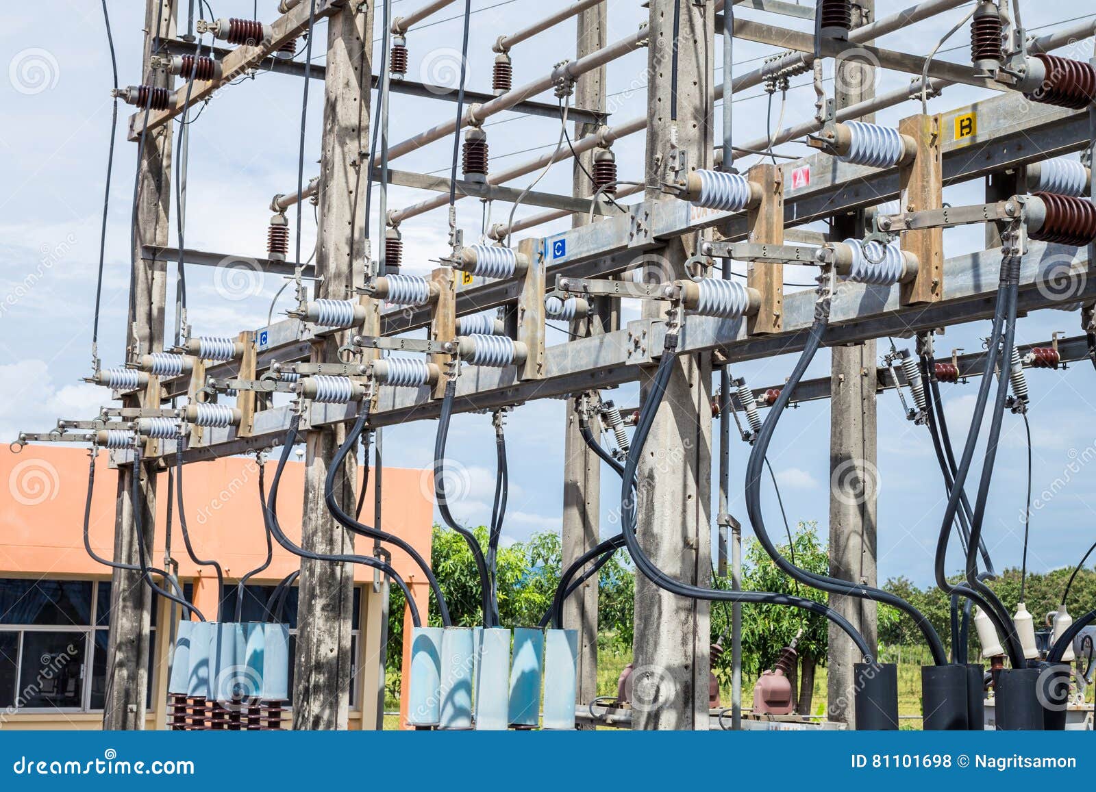 Electrical Power Plant at Day Stock Photo - Image of circuit, energy ...