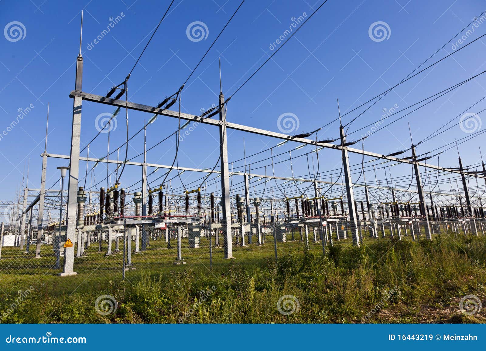 Electrical Power Plant in Farmland Area Stock Image - Image of electric ...