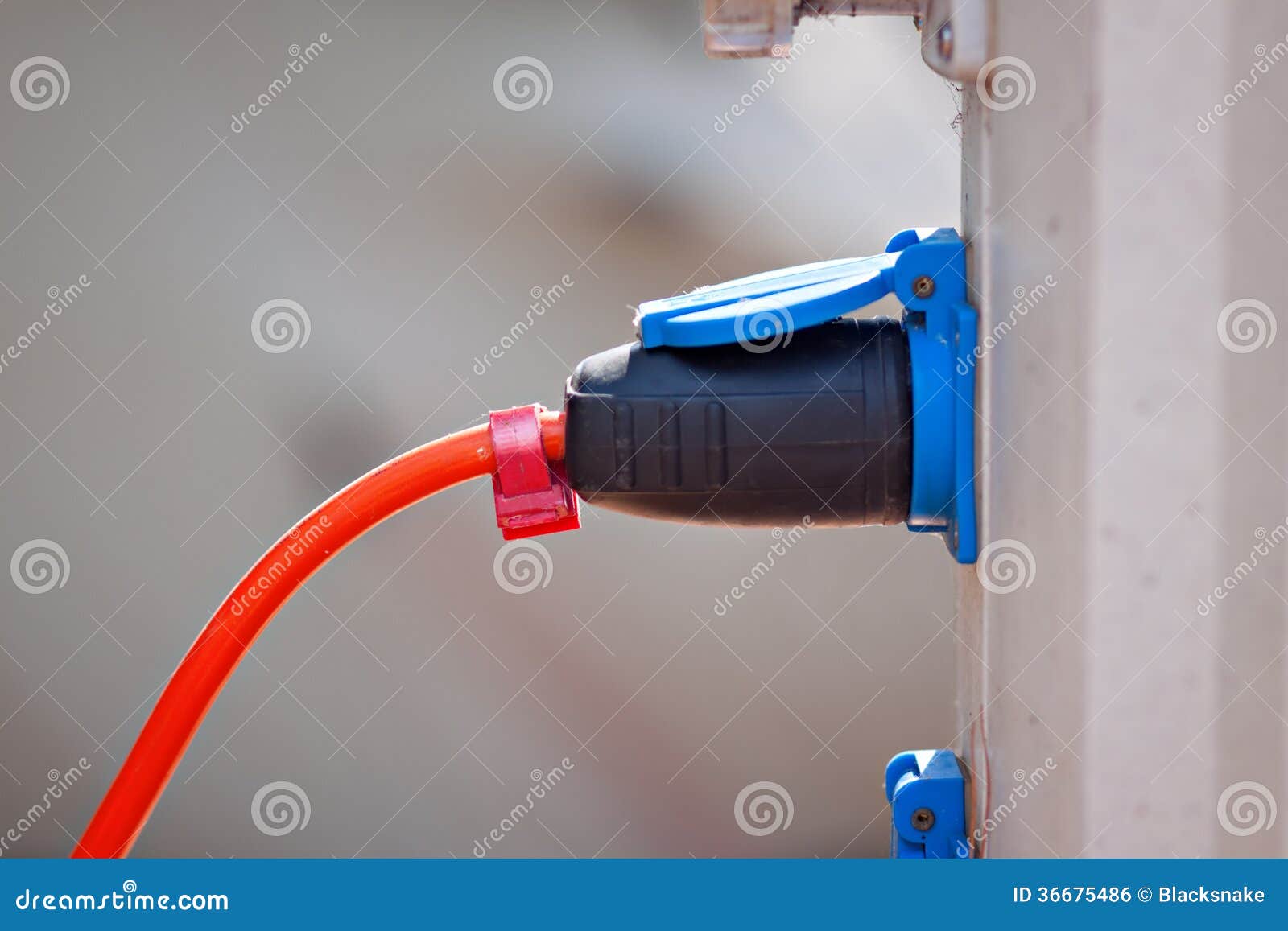 Electrical Power Plug and Cord Stock Photo - Image of plug, cord: 36675486