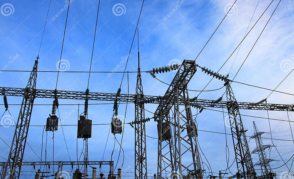 Electrical power station stock image. Image of production - 13123991