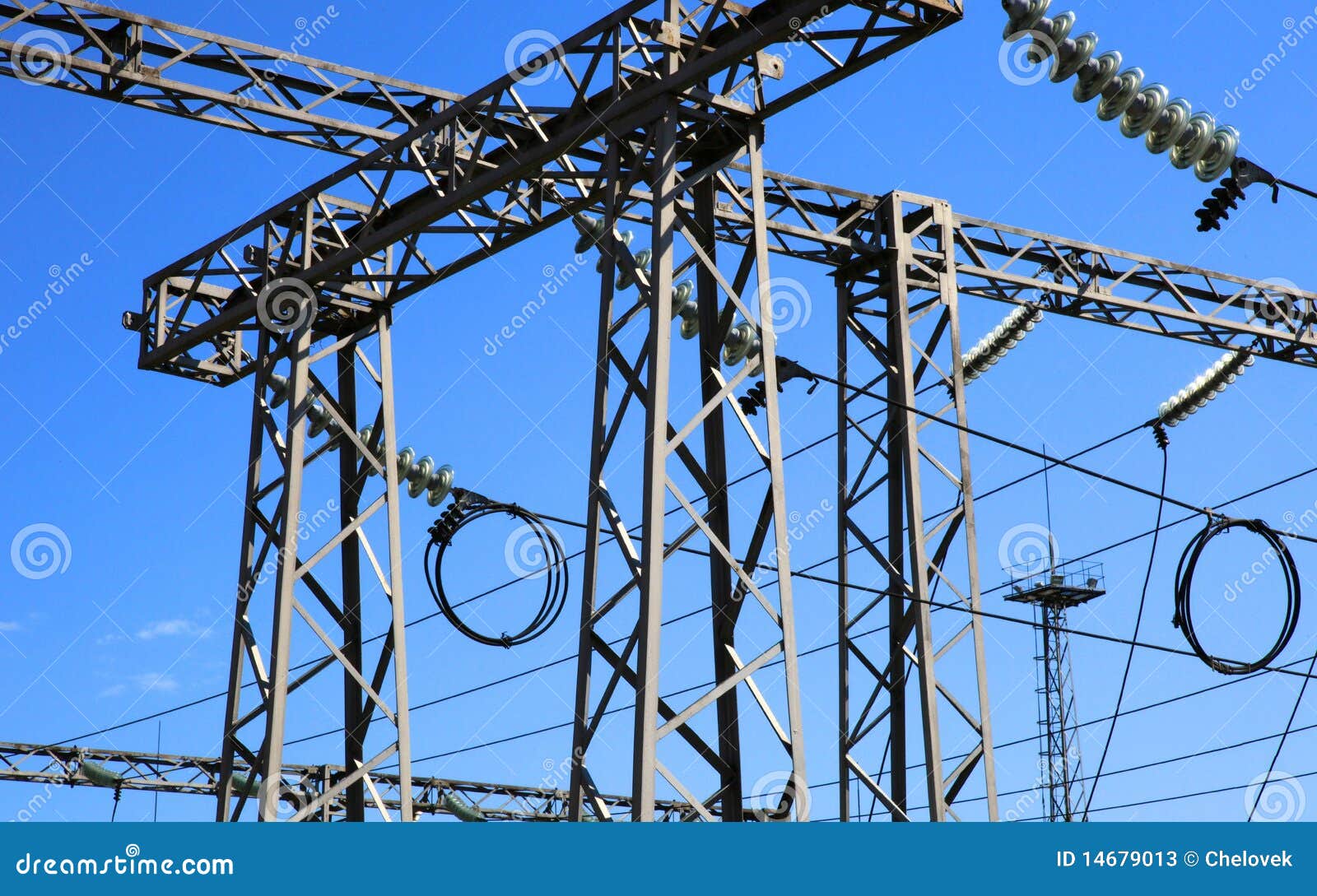 Electrical power station stock image. Image of metal - 14679013
