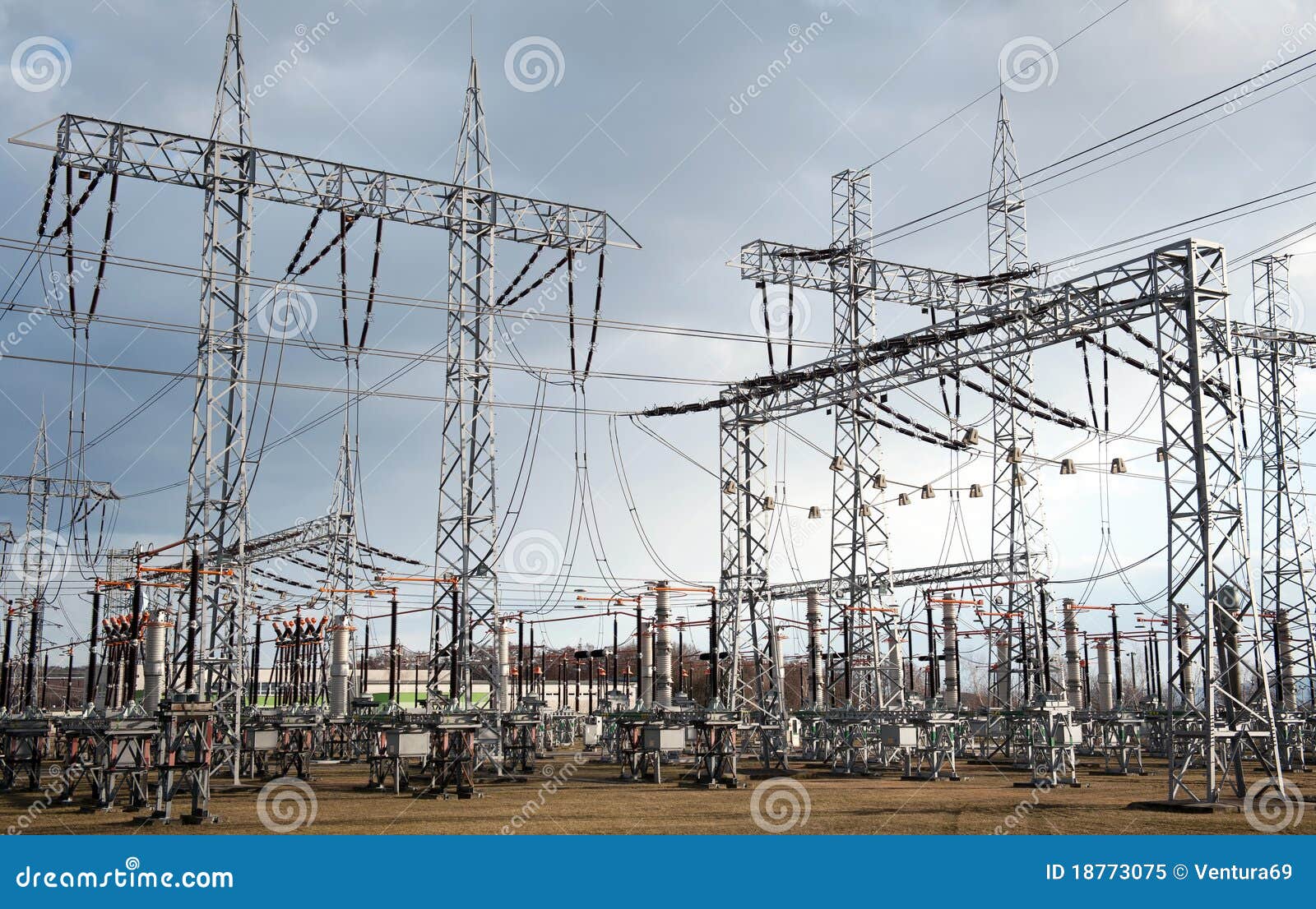Electrical power station stock image. Image of amps, city - 18773075