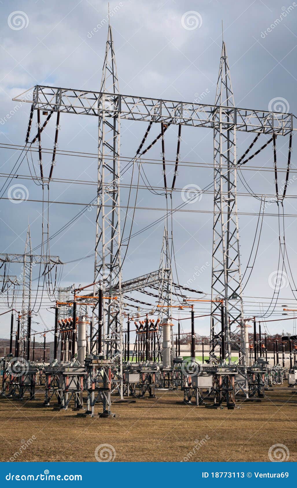 Electrical power station stock image. Image of current - 18773113