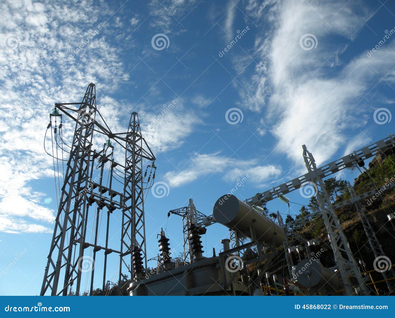 Electrical power station stock photo. Image of technology - 45868022
