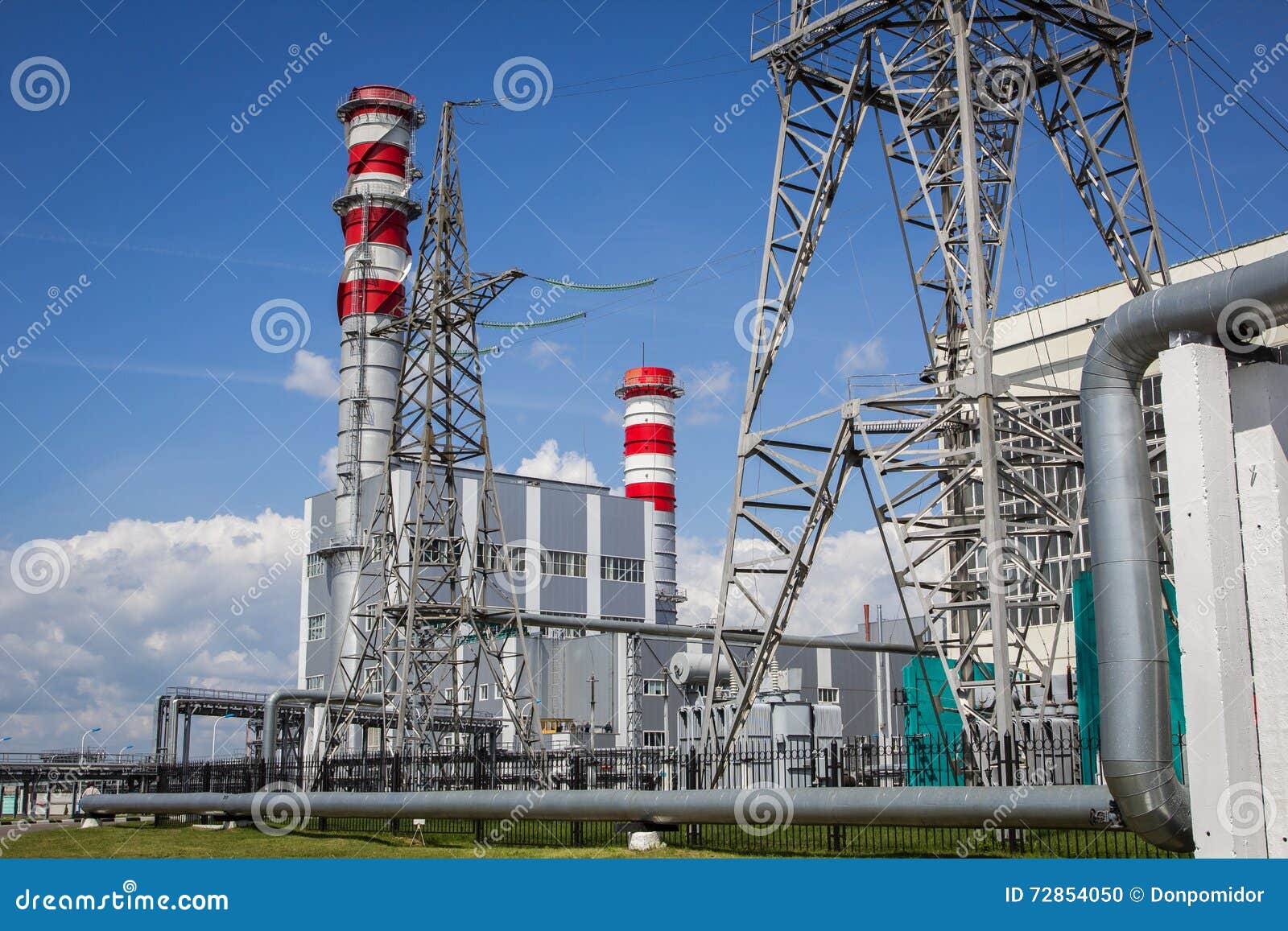 Electrical power station. stock photo. Image of electricity - 72854050
