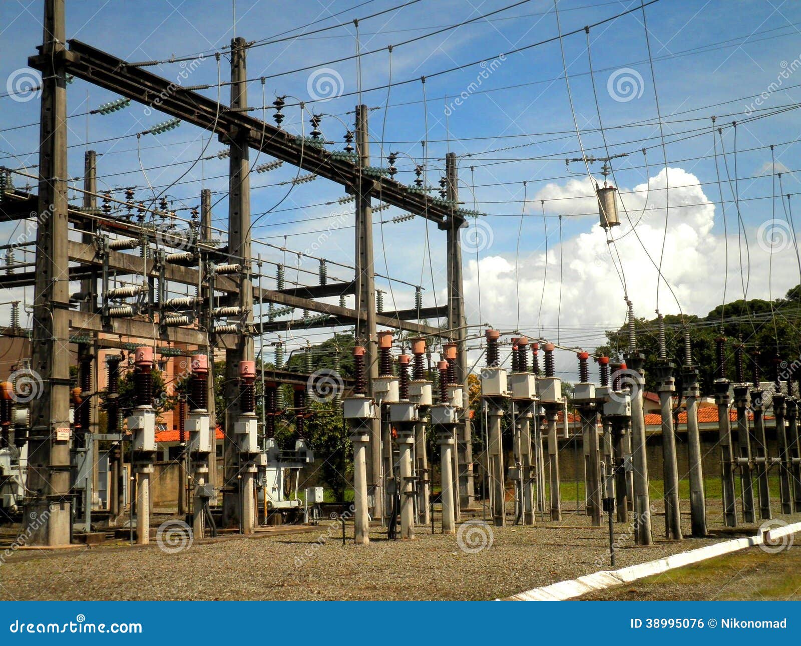 Electrical Power Station stock photo. Image of overhead - 38995076