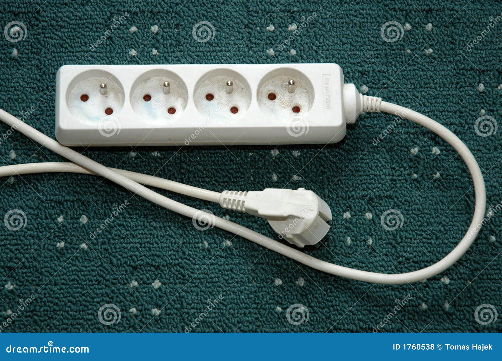 Electrical power strip stock photo. Image of greenish - 1760538