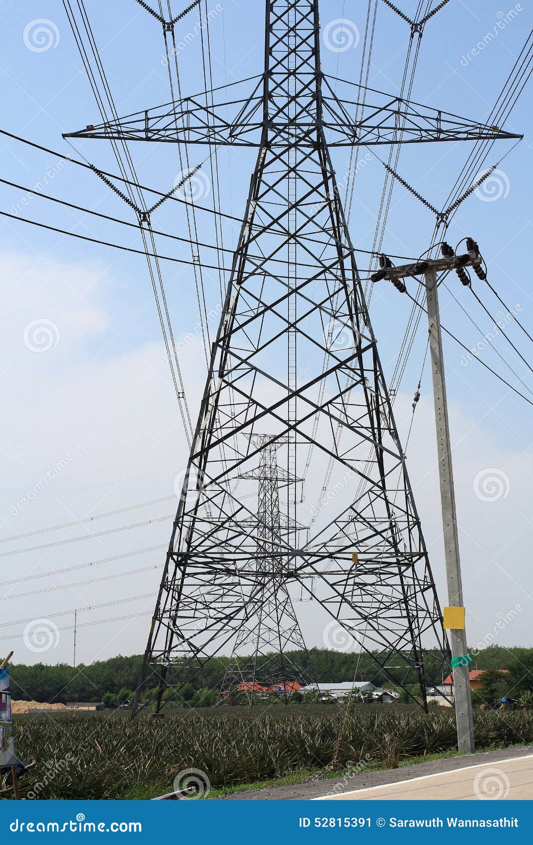 Electrical power structure stock image. Image of industrial - 52815391