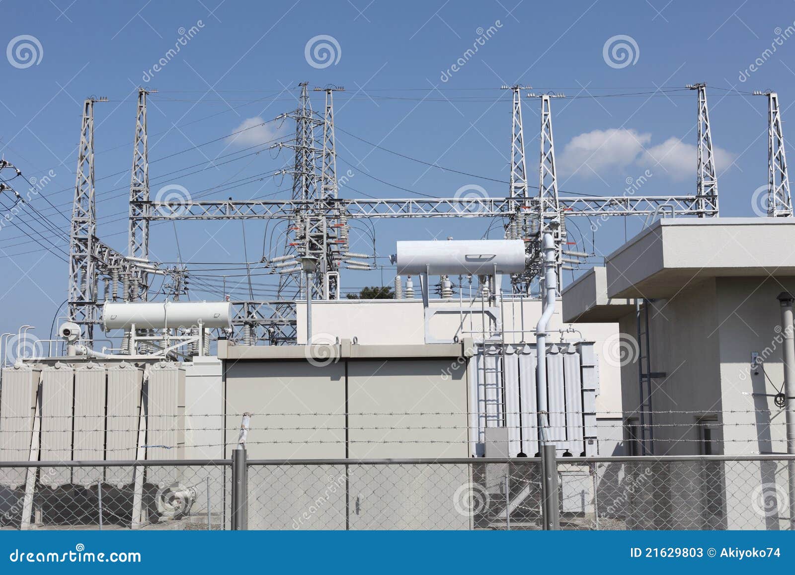 Electrical Power Substation Stock Image - Image of amperage, exchange ...