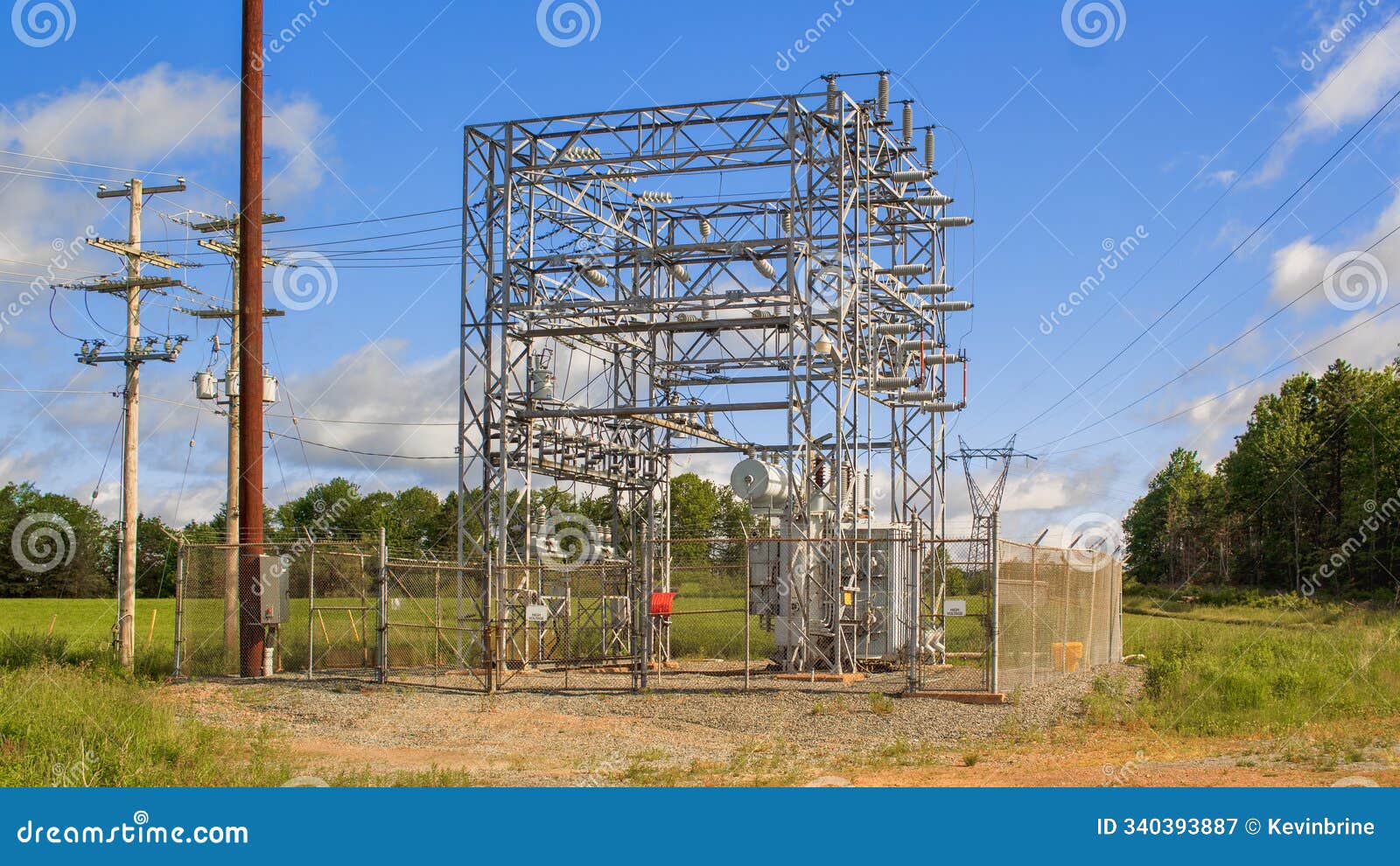 Power Substation Behind Fences Stock Photo | CartoonDealer.com #280667100