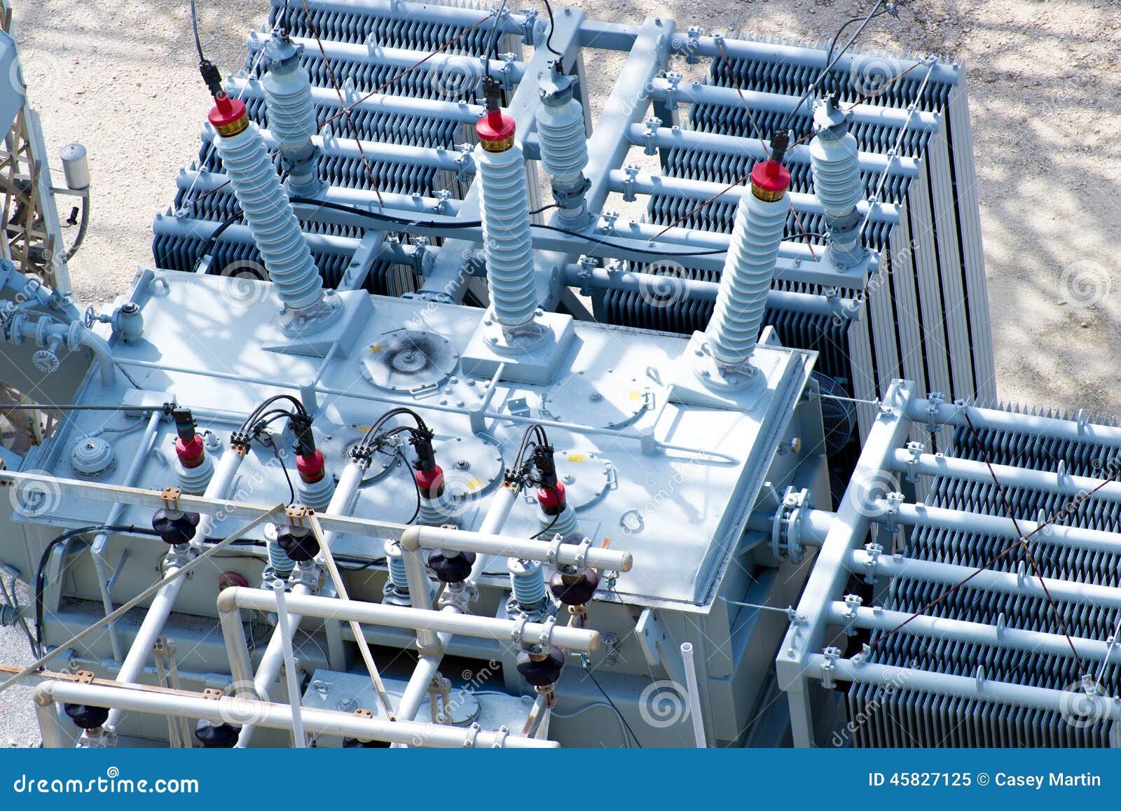 Electrical Power Substation, Transformers, Insulators Stock Image ...