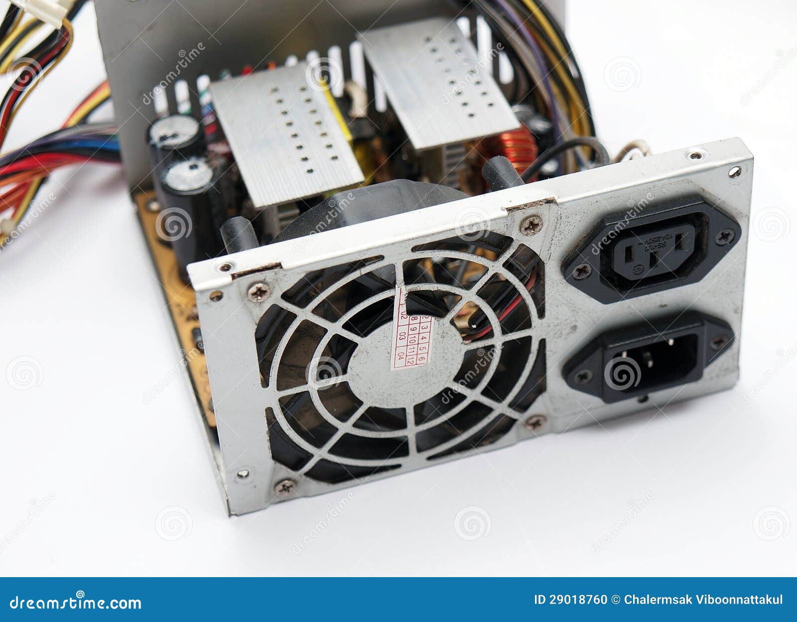 Electrical Power Supply Parts Stock Photo - Image of steel, computer ...