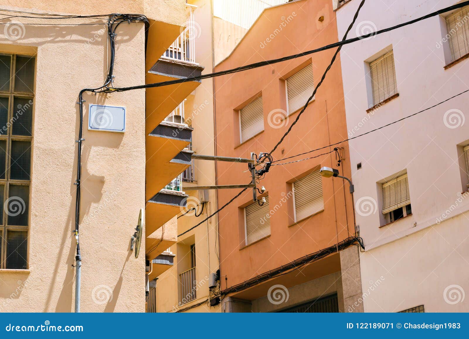 Electrical Power, Telephone and Internet Cables Stock Image - Image of ...