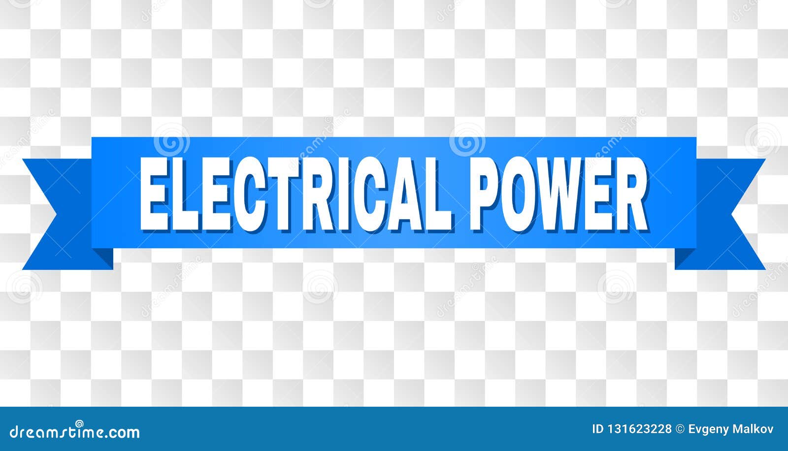 Blue Tape with ELECTRICAL POWER Caption Stock Vector - Illustration of ...