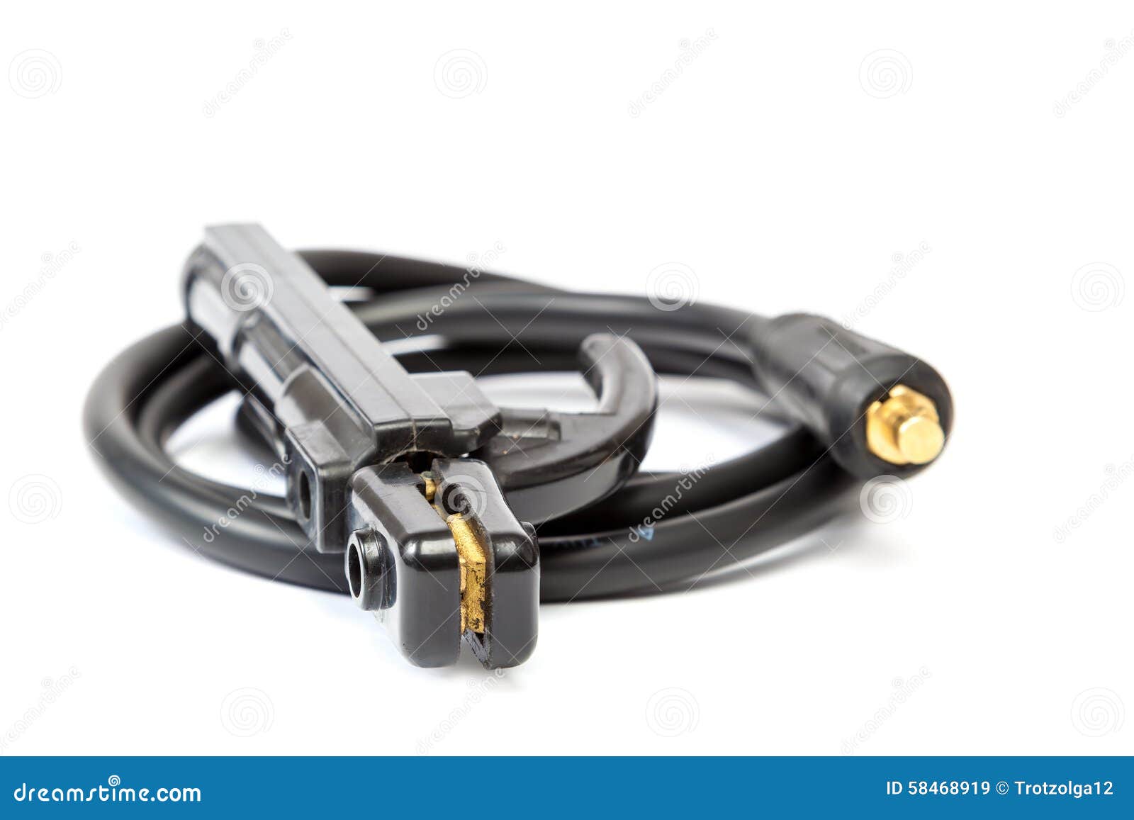 Electrical Power Wire for the Welding Machine. Stock Image - Image of ...
