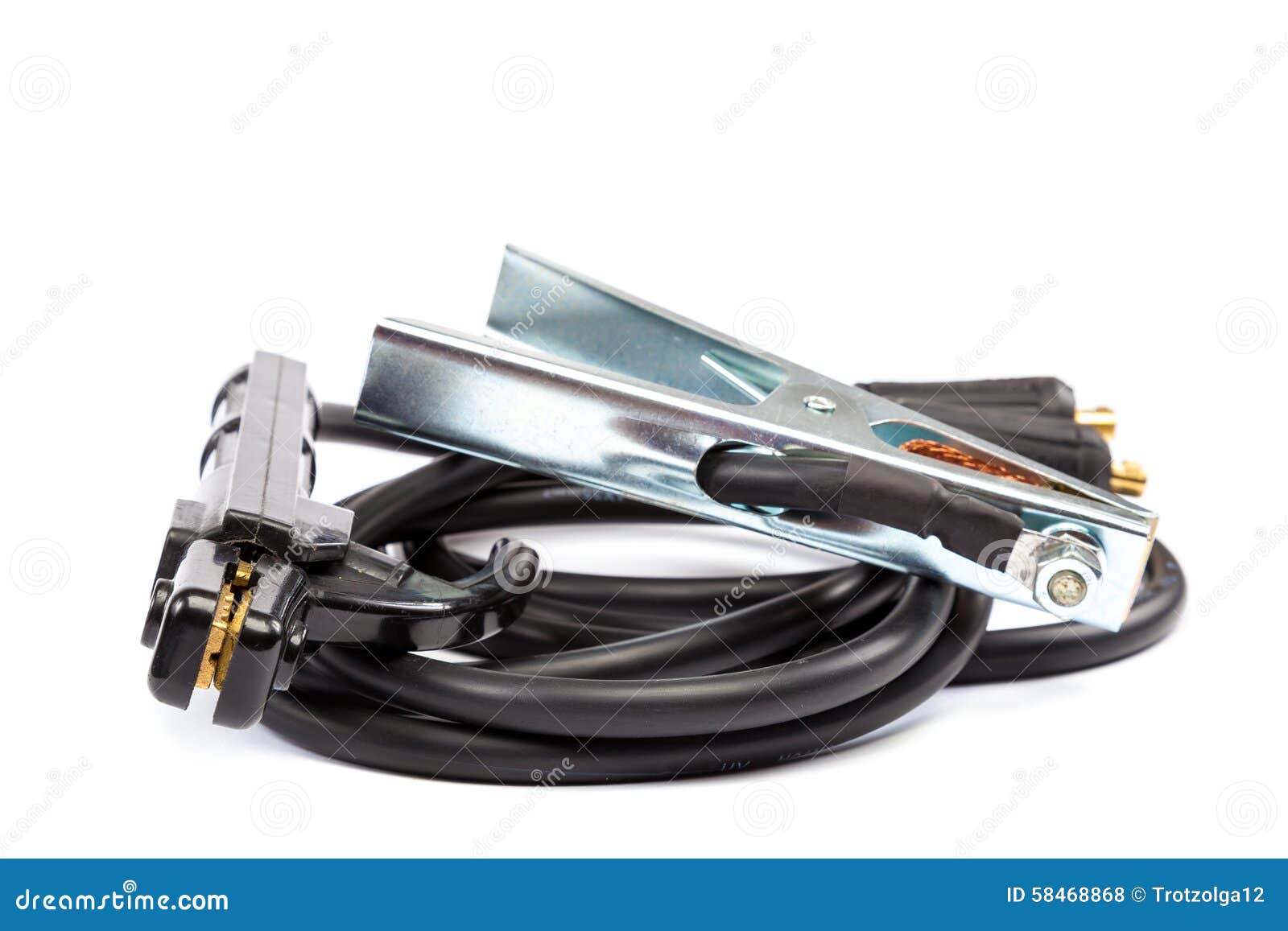 Electrical Power Wire for the Welding Machine. Stock Photo - Image of ...