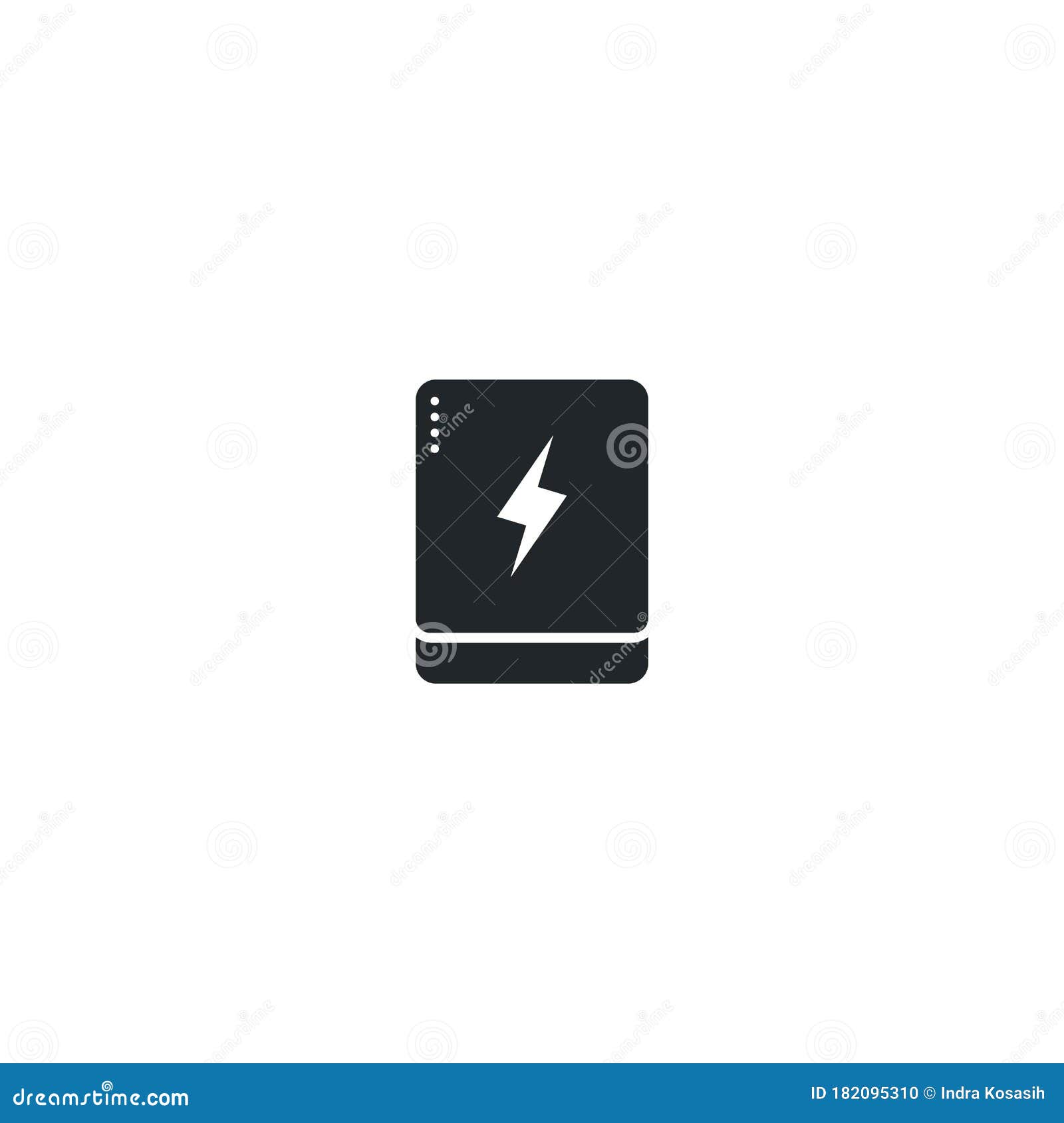 Electrical Powerbank Vector Icon Concept Stock Vector - Illustration of ...