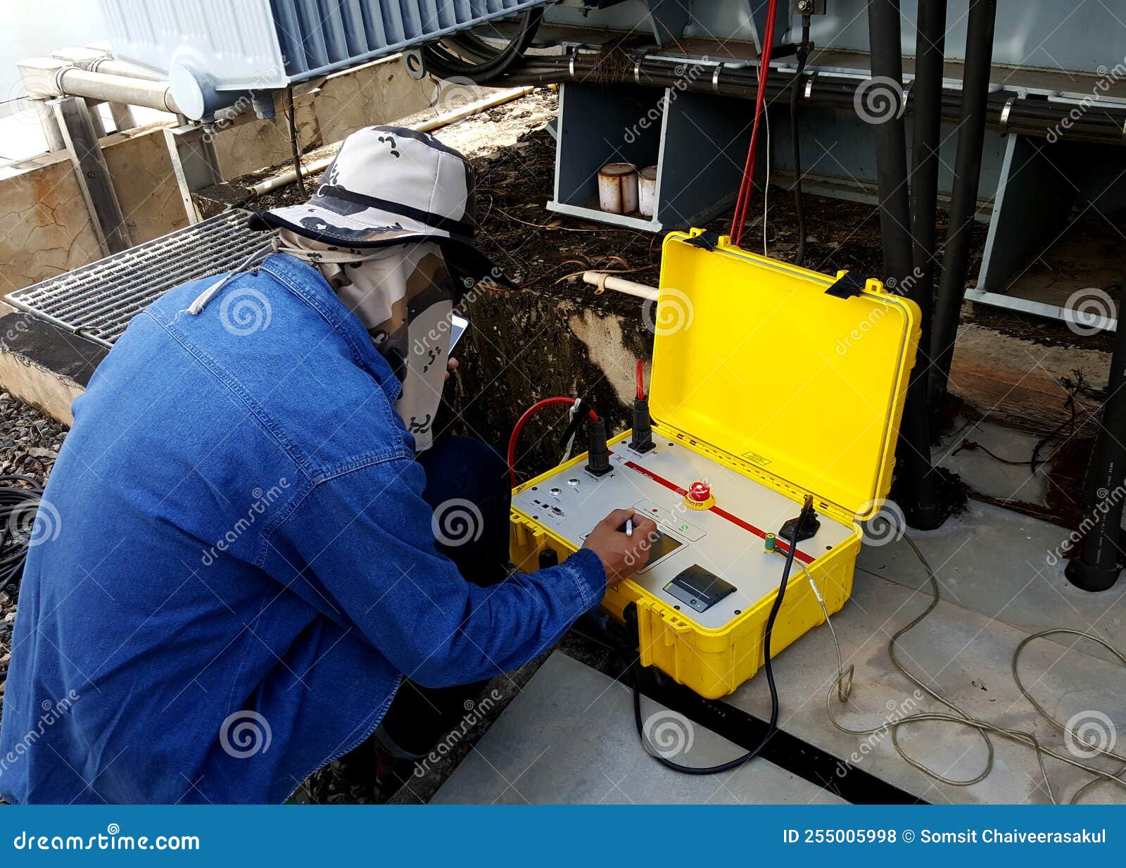 Power Transformer Turn Ratio Testing by an Electrical Engineer Stock ...