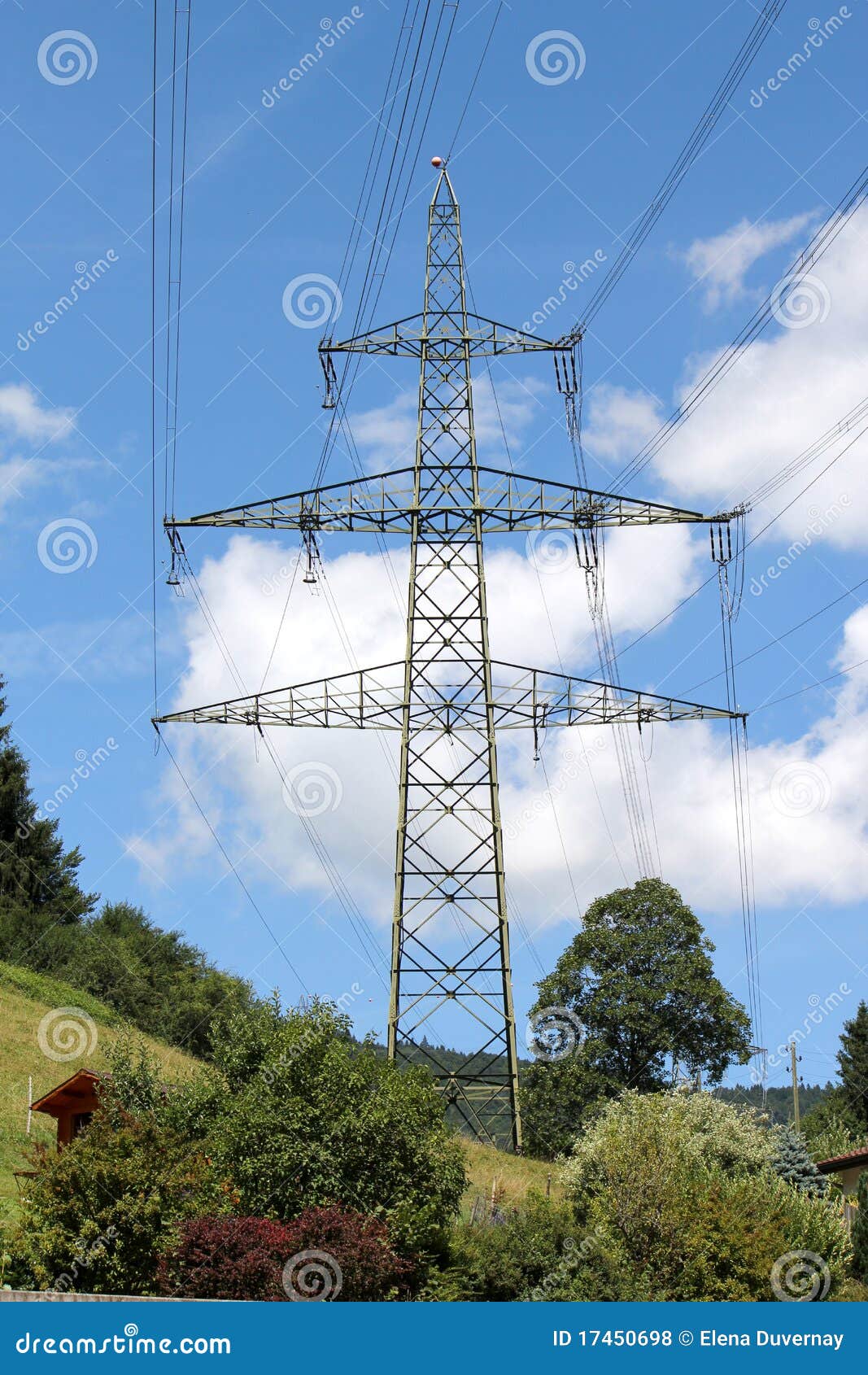 Electrical pylon stock photo. Image of electric, iron - 17450698