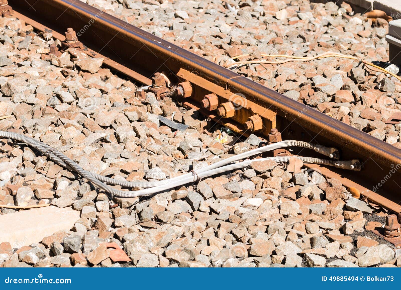 Electrical Rail Connections Stock Photo - Image of fuel, direction ...