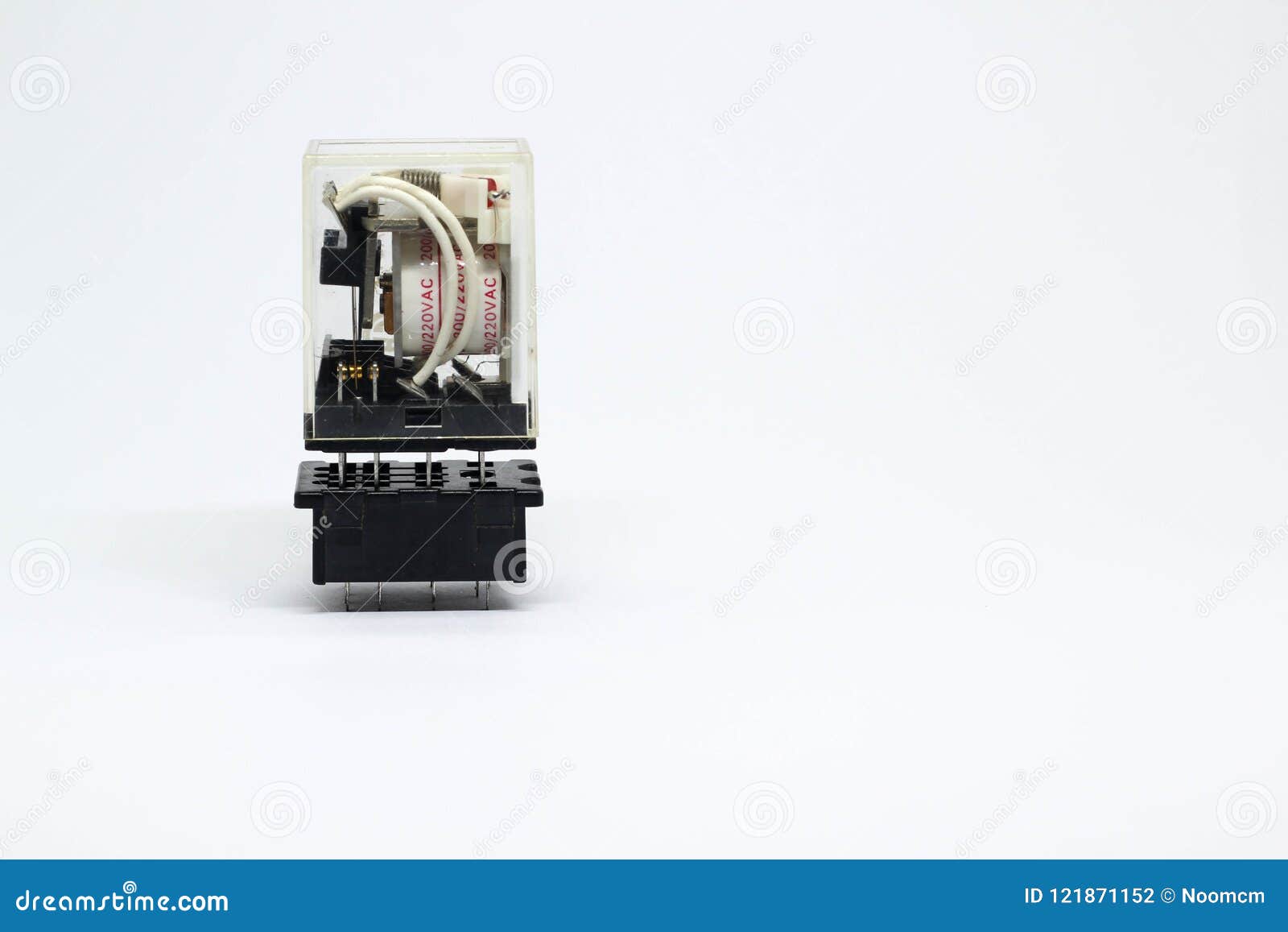 Electrical Relay on White Background. Stock Photo - Image of control ...