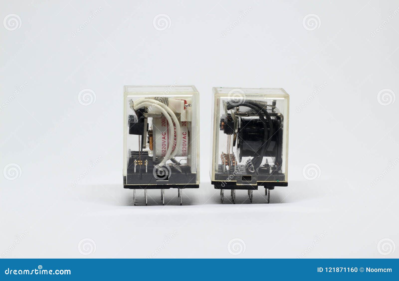 Electrical Relay on White Background. Stock Photo - Image of relay ...