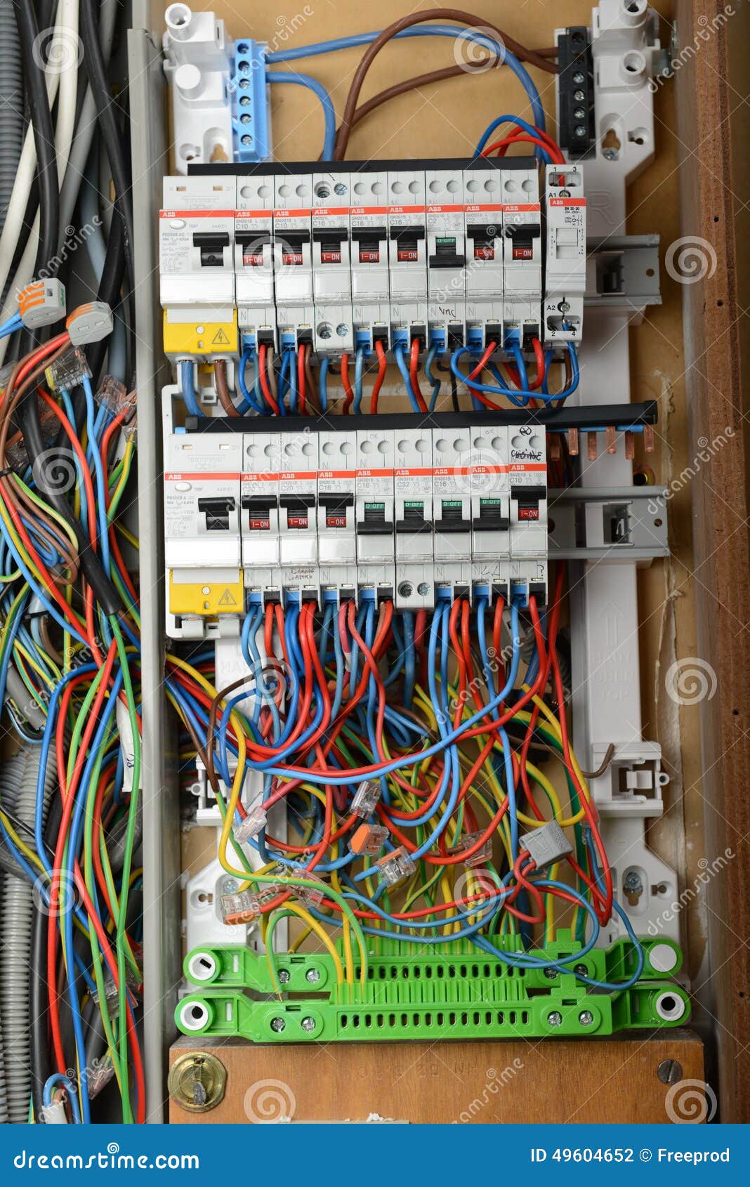 Electrical renovation work editorial photography. Image of human - 49604652