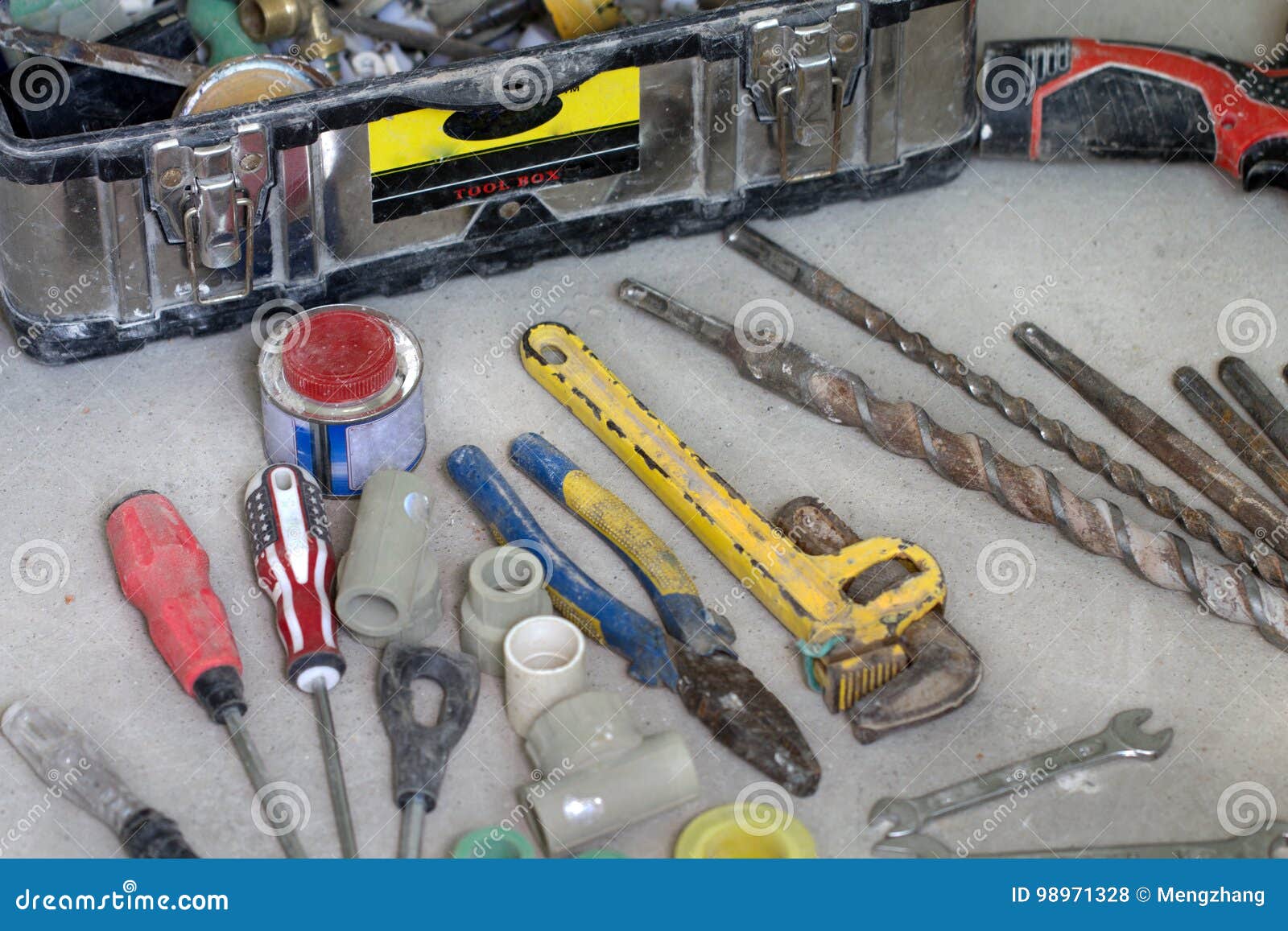 Electrical Box And Many Outlets In Unsafe Configuration Royalty-Free ...