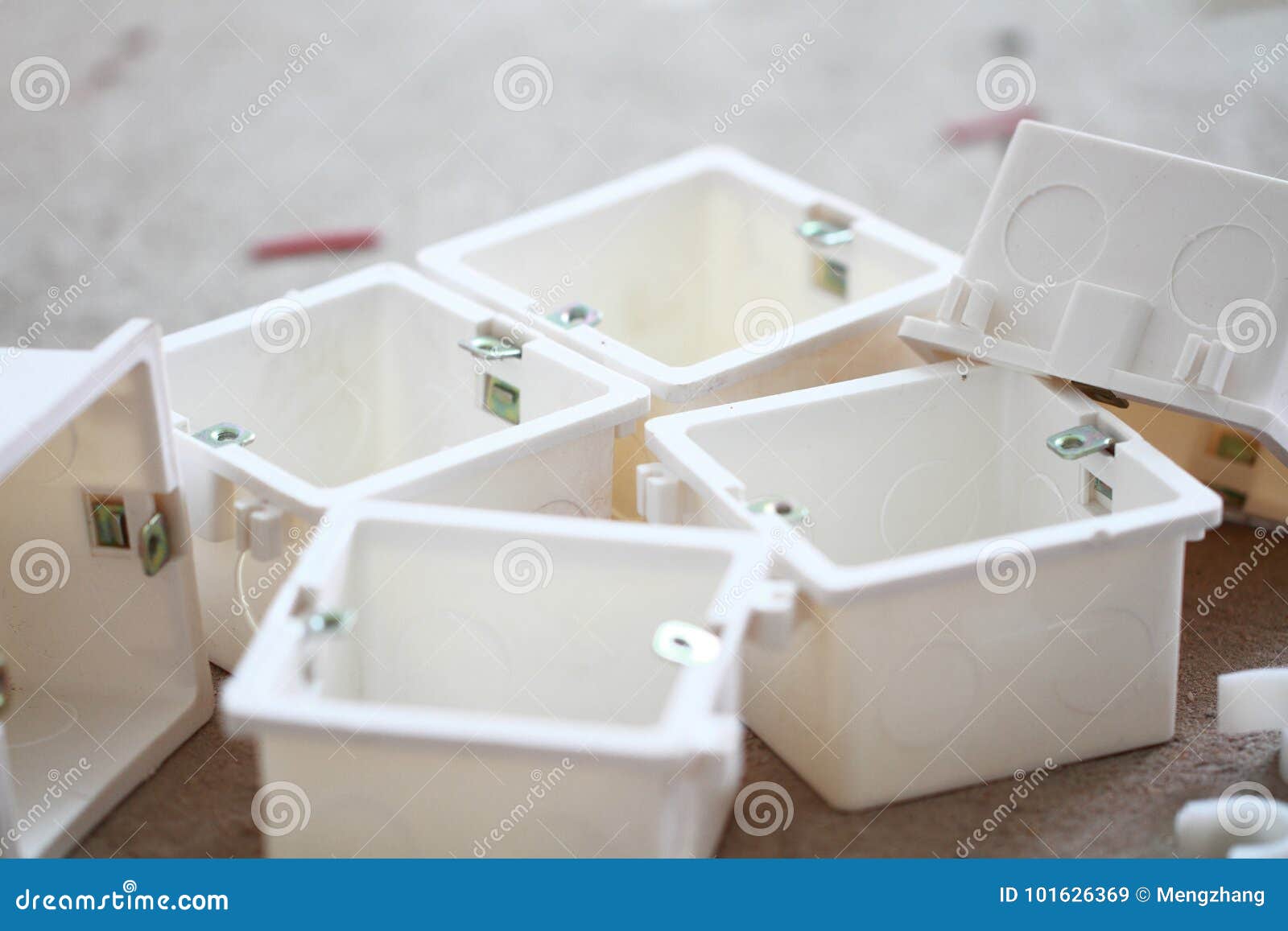 Electrical Renovation Work, Many Electrical Box Stock Image - Image of ...