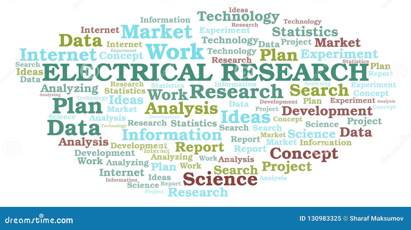 Electrical Research Word Cloud. Stock Illustration - Illustration of ...