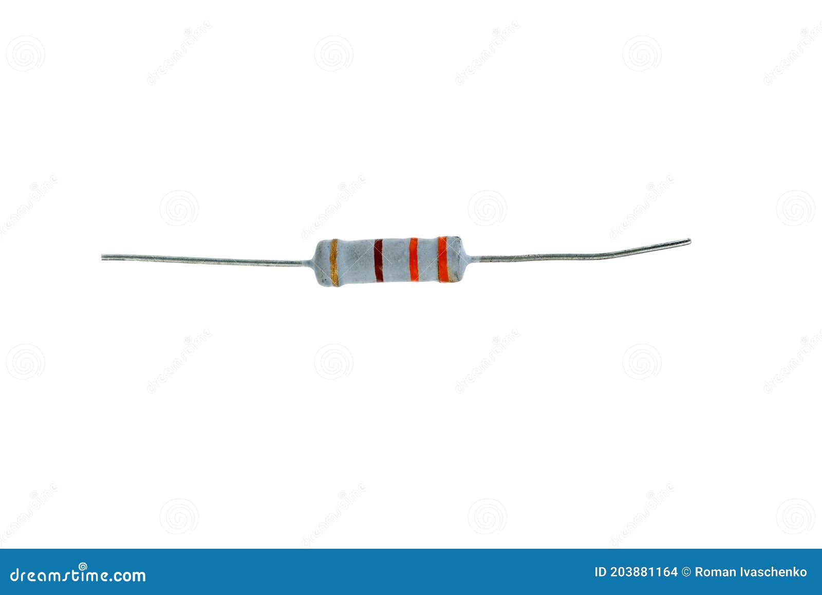 Electrical Resistor Isolated On A White Royalty-Free Stock Photography ...