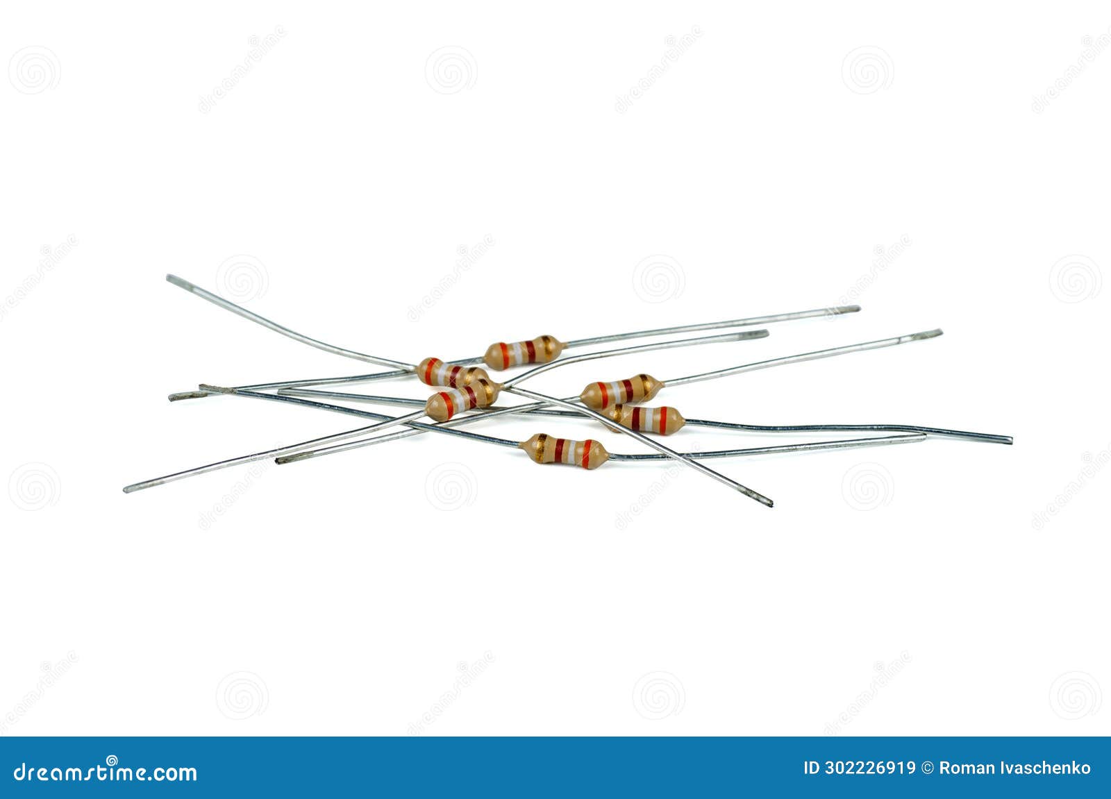 Electrical Resistor Isolated On A White Royalty-Free Stock Photography ...